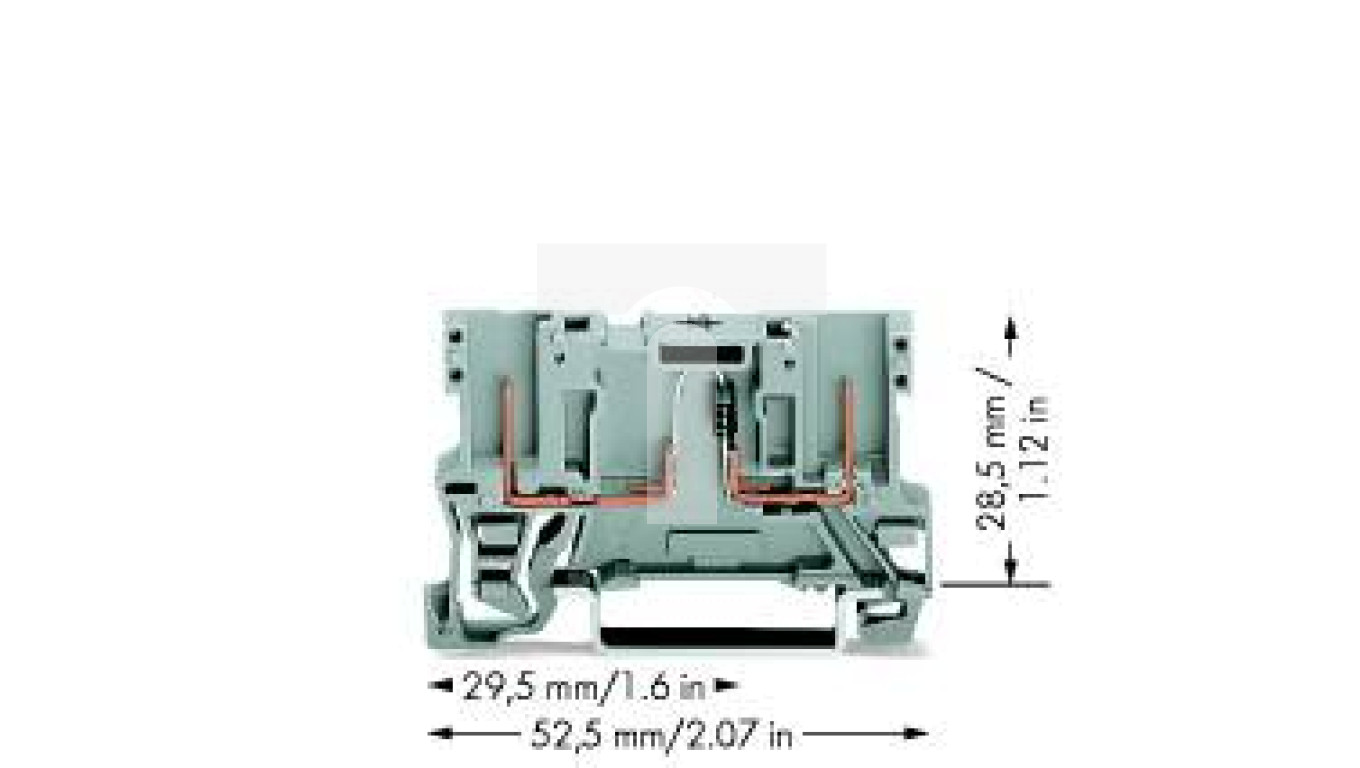 Złączka bazowa X-COM 2-pinowa z diodą 1N 4007 szara 769-228/281-411 ...