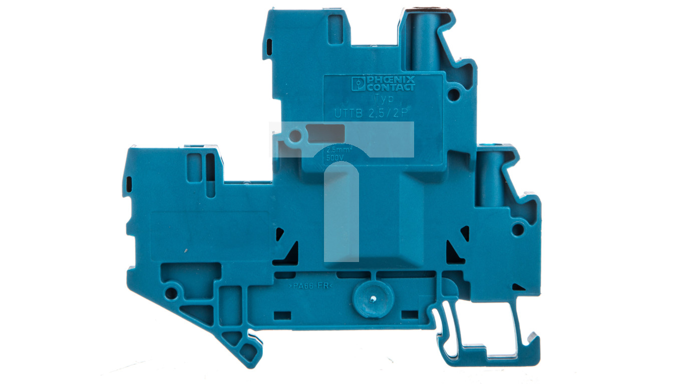 Złączka szynowa 2-piętrowa 2,5mm2 śrubowa/wtykowa niebieska UTTB 2,5/2P ...