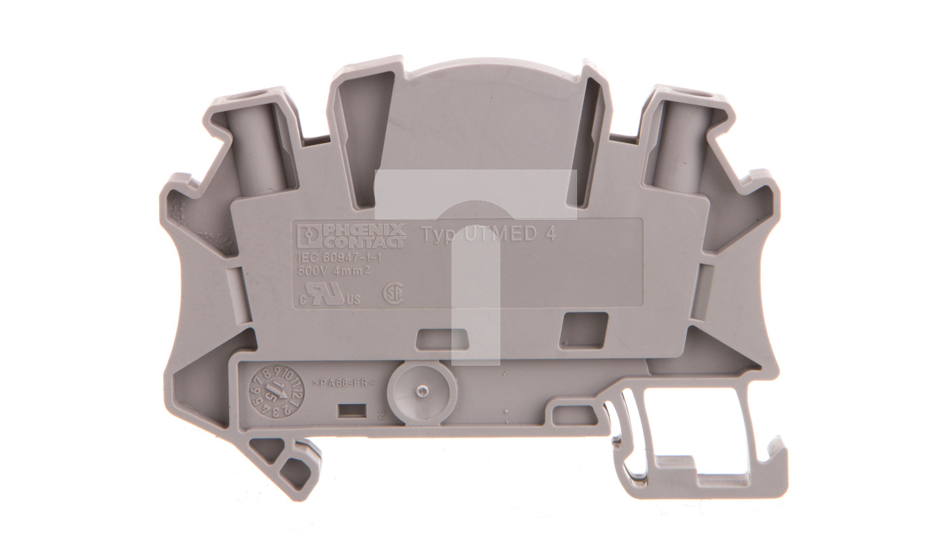 Złączka szynowa 2-przewodowa 4mm2 szara UTMED 4 3047465 /50szt ...