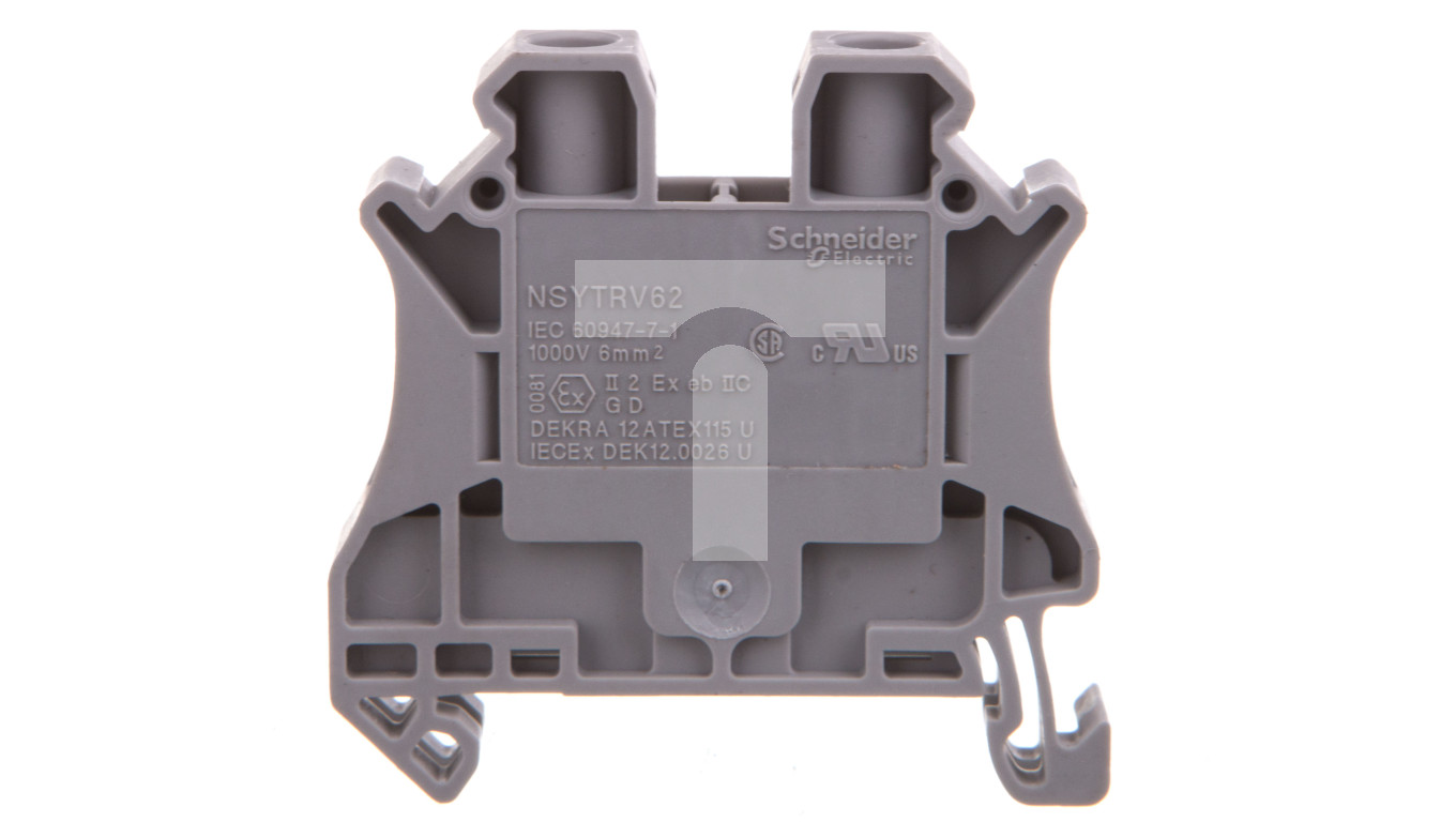 Złączka szynowa 2-przewodowa 6mm2 szara ATEX NSYTRV62 /50 szt ...