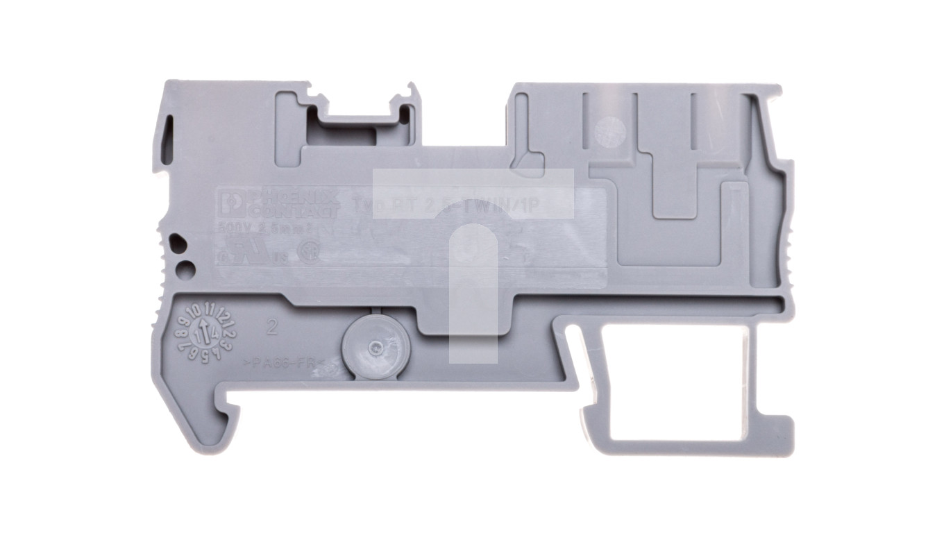 Złączka szynowa 4-przewodowa 4mm2 szara PT 2,5-TWIN/1P 3209633 /50szt ...