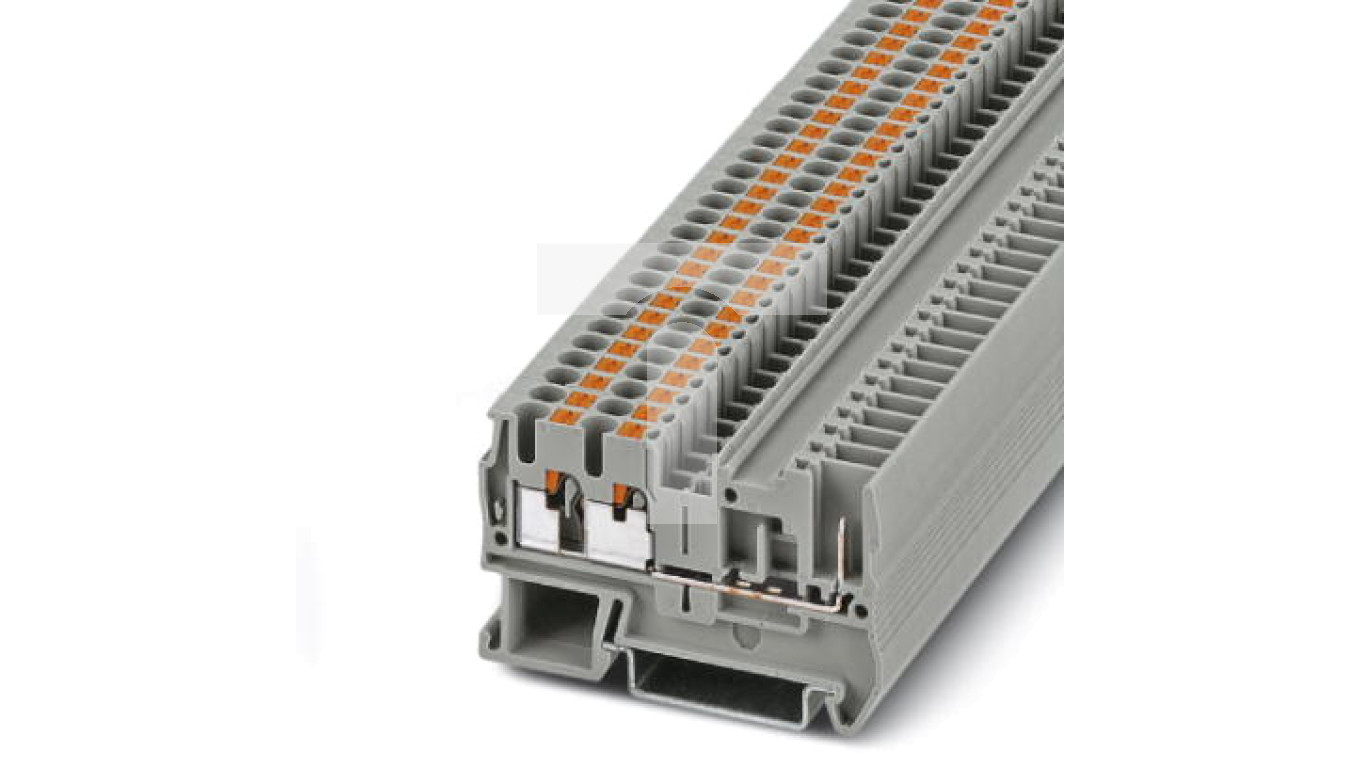 Złączka szynowa 4-przewodowa 4mm2 szara PT 2,5-TWIN/1P 3209633 /50szt ...