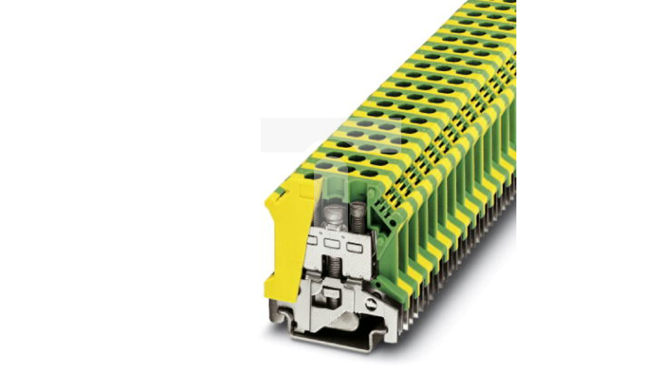 Złączka szynowa ochronna 2-przewodowa 0,2-4mm2 zielono-żółta USLKG 3 N ...