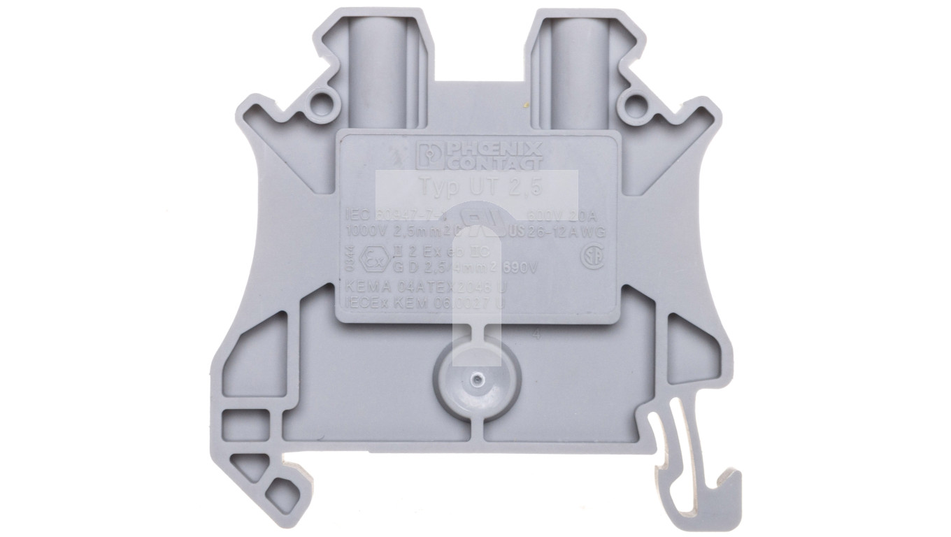 Złączka zaciskowa/szynowa 2-przewodowa 0,14-4mm2 szara UT 2,5 3044076 ...