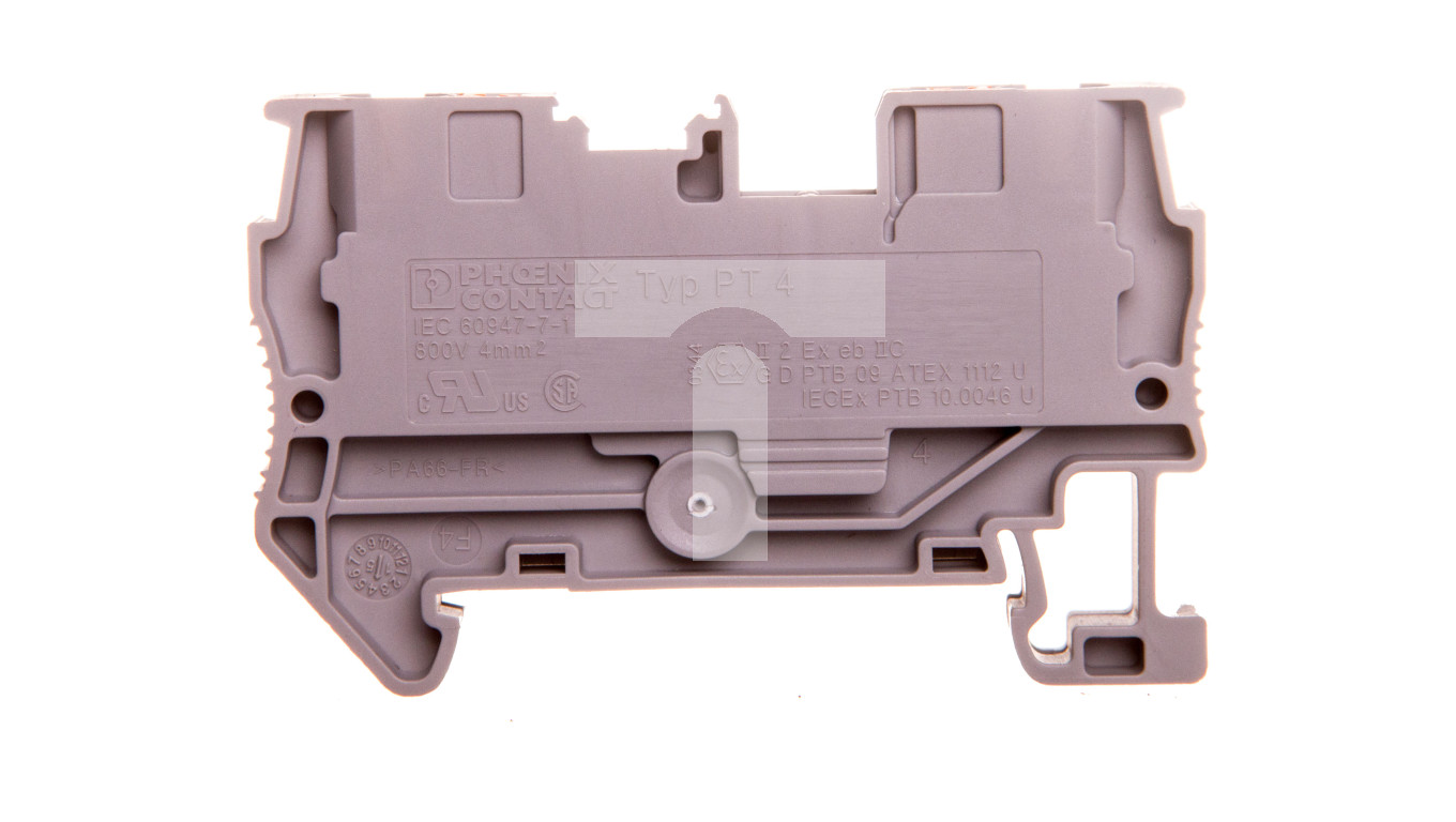 Złączka zaciskowa/szynowa 2-przewodowa 0,2-6mm2 szara PT 4 3211757 ...