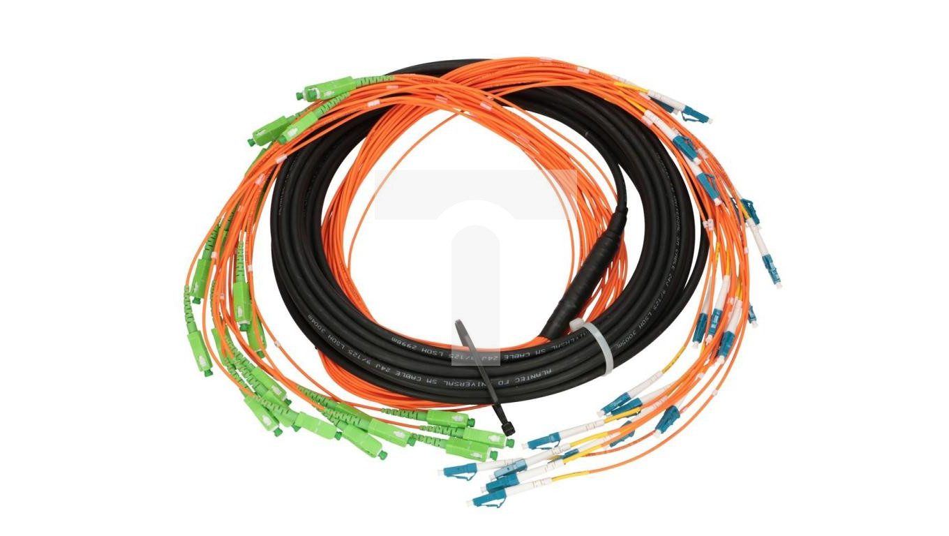 multipatchcord SM 24F 30M, kaskada 90cm Extralink SC/APC-LC/PC ...