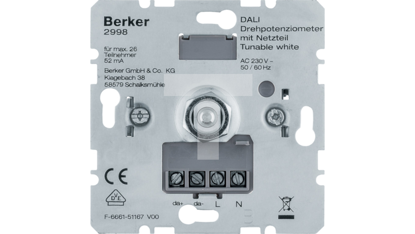one.platform Potencjometr obrotowy DALI z wbudowanym zasilaniem ...