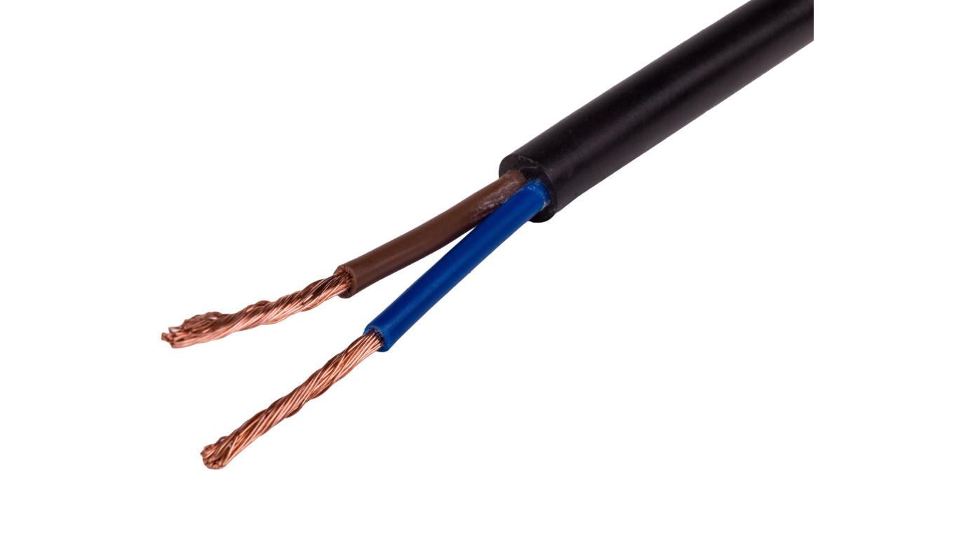 Przewód mieszkaniowy H03VV-F (OMY) 2x1,5 czarny /100m/ – ELEKTROKABEL FABRYKA KABL | TIM SA