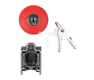 Przycisk bezpieczeństwa 22mm 1Z 1R IP66 klucz XB4BS9445 – Schneider | TIM SA