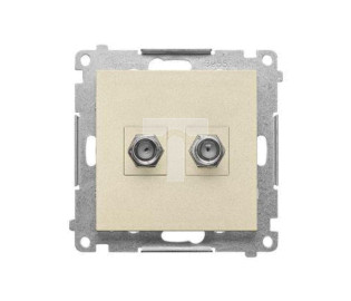 Simon 55 Gniazdo antenowe typu F” podwójne (moduł). Do instalacji ...