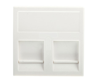 Simon Connect Płytka K45 gniazda teleinformatycznego podwójnego 2xRJ z ...