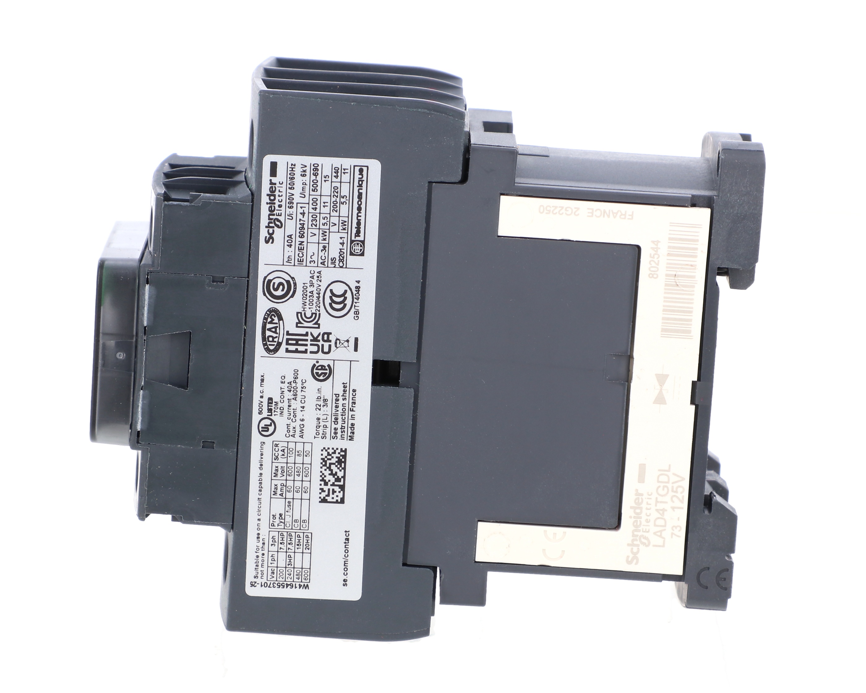 TeSys Deca Stycznik mocy 25A 3P 110V DC 1Z 1R LC1D25FD – Schneider | TIM SA