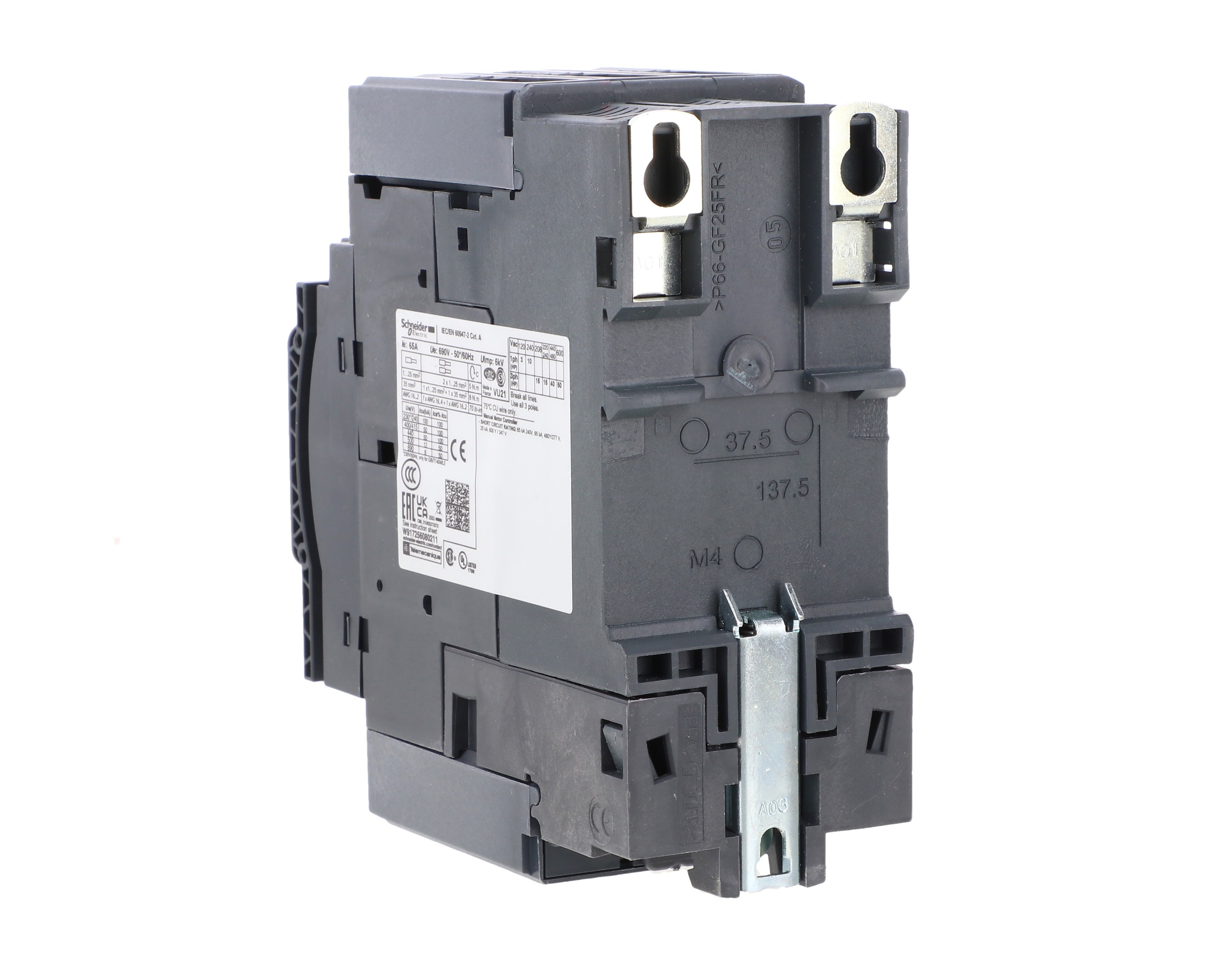 TeSys Deca Wyłącznik silnikowy 3P 30kW 65A (EVK) GV3L65 – Schneider ...