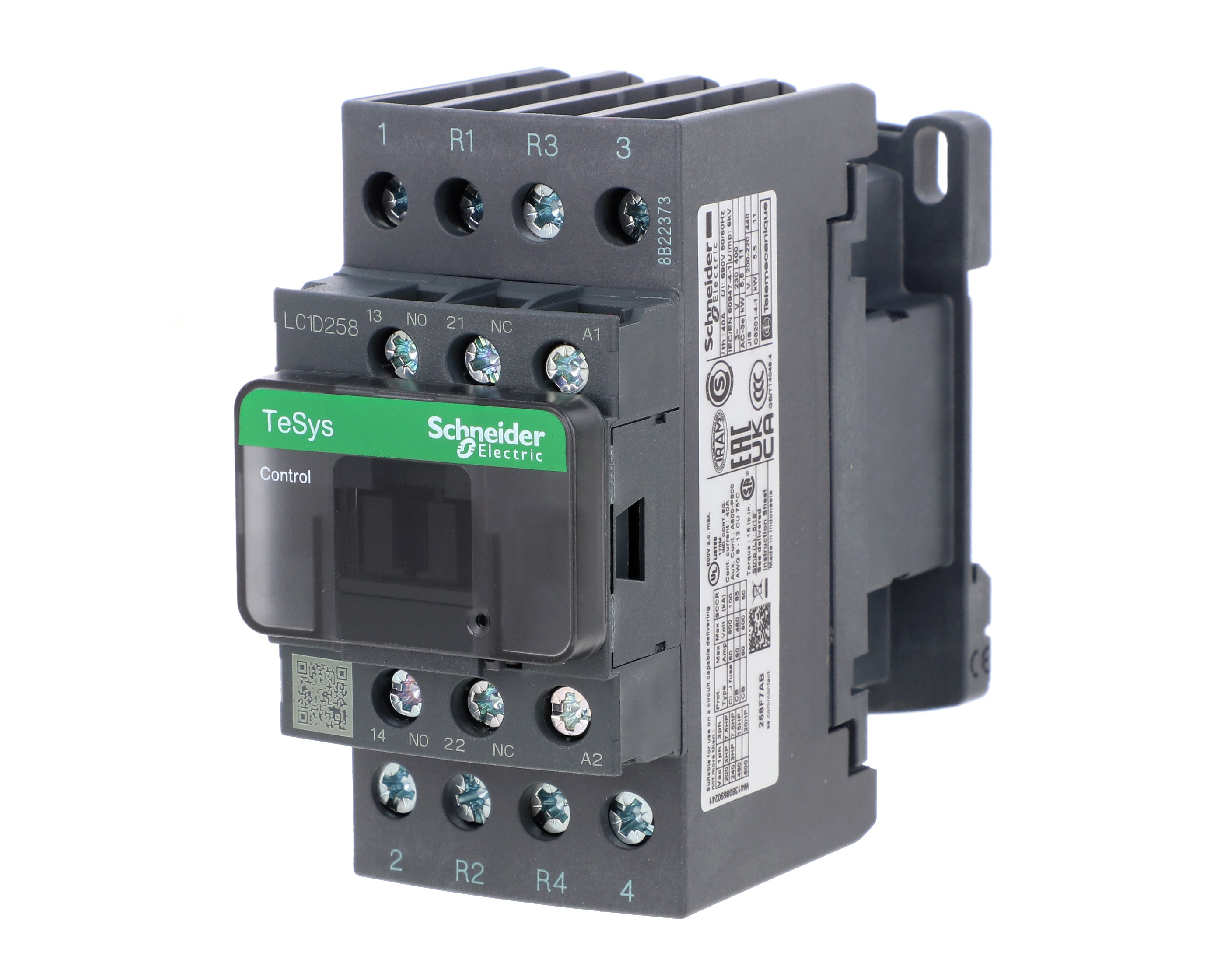 TeSys Deca Stycznik mocy 4P /2Z 2R/ 40A AC-1 110V AC 1Z 1R LC1D258F7 ...