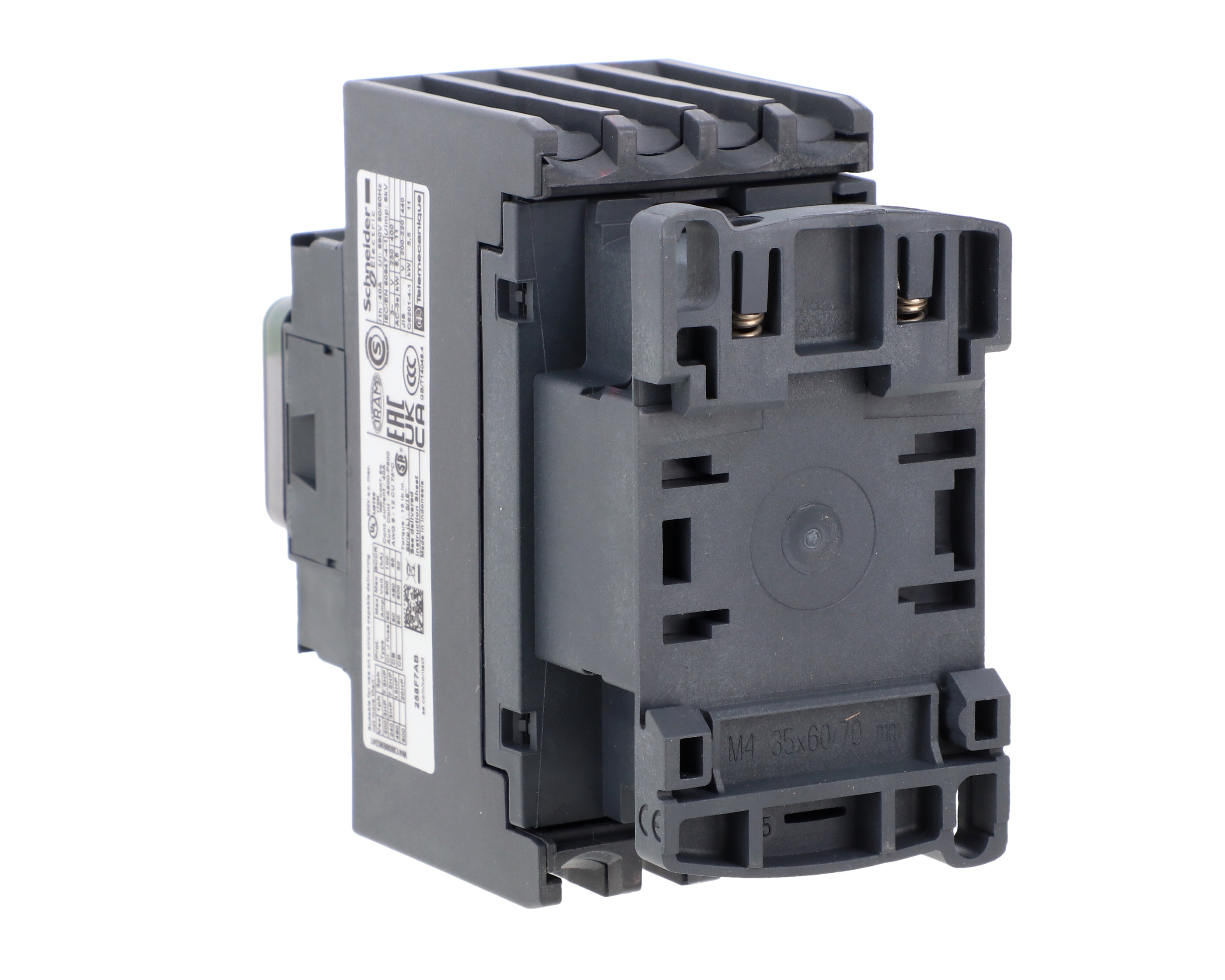 TeSys Deca Stycznik mocy 4P /2Z 2R/ 40A AC-1 110V AC 1Z 1R LC1D258F7 ...