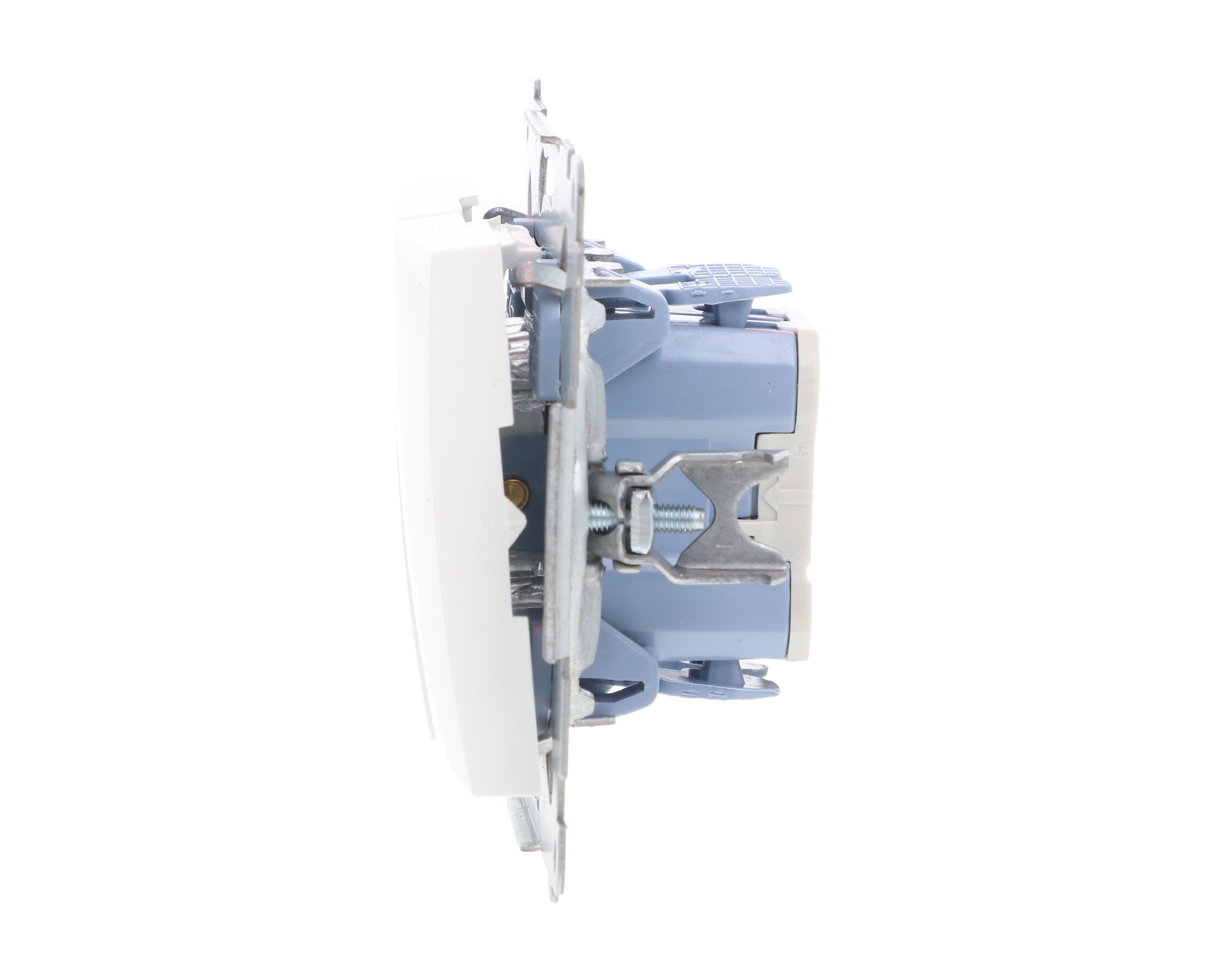 Simon 54 Łącznik bryzgoszczelny świecznikowy IP44, szybkozłącza, biały ...