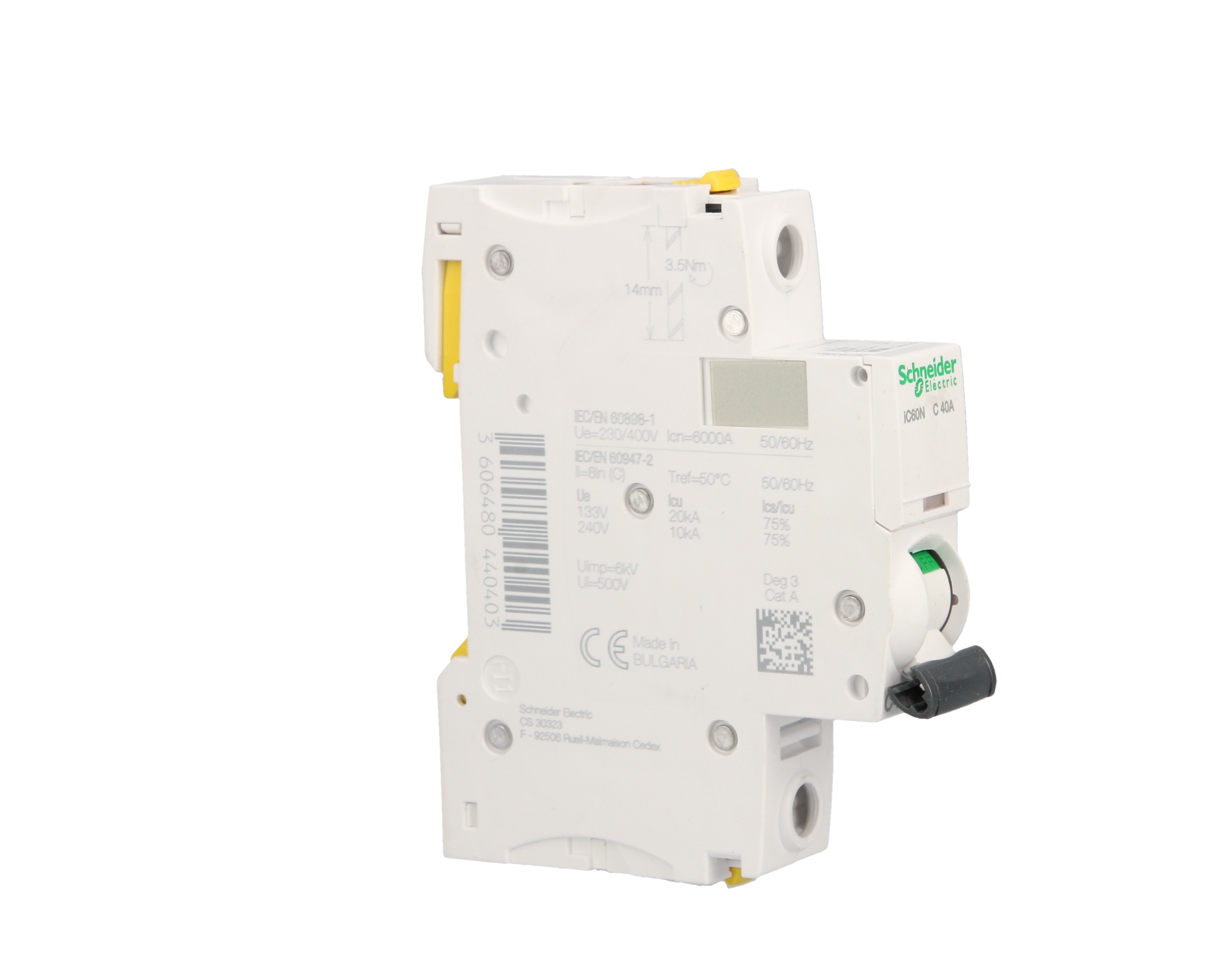 Wyłącznik nadprądowy 1P C 40A 6kA AC iC60N-C40 A9F04140 – Schneider | TIM SA