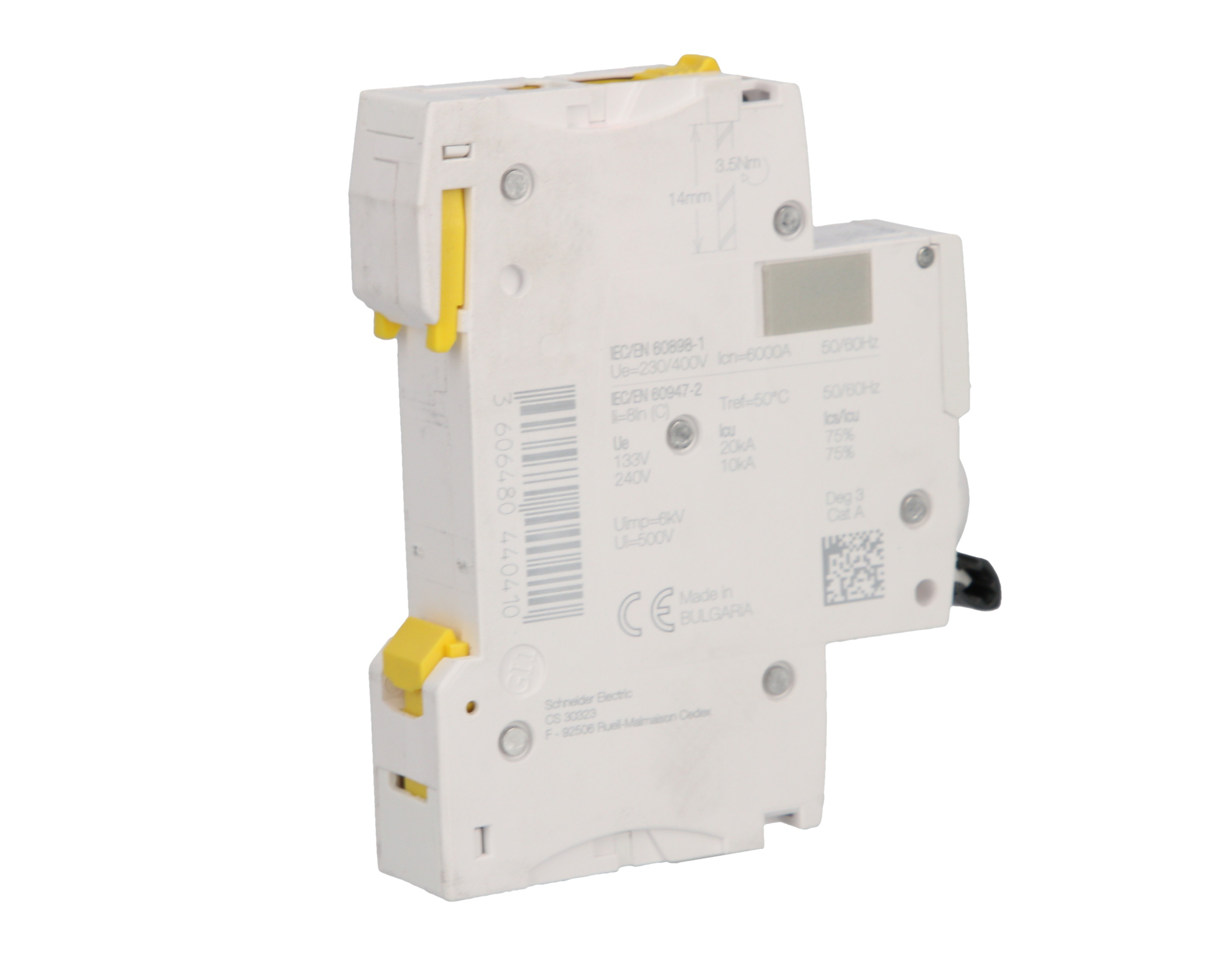 Wyłącznik nadprądowy 1P C 50A 6kA AC iC60N-C50 A9F04150 – Schneider | TIM SA