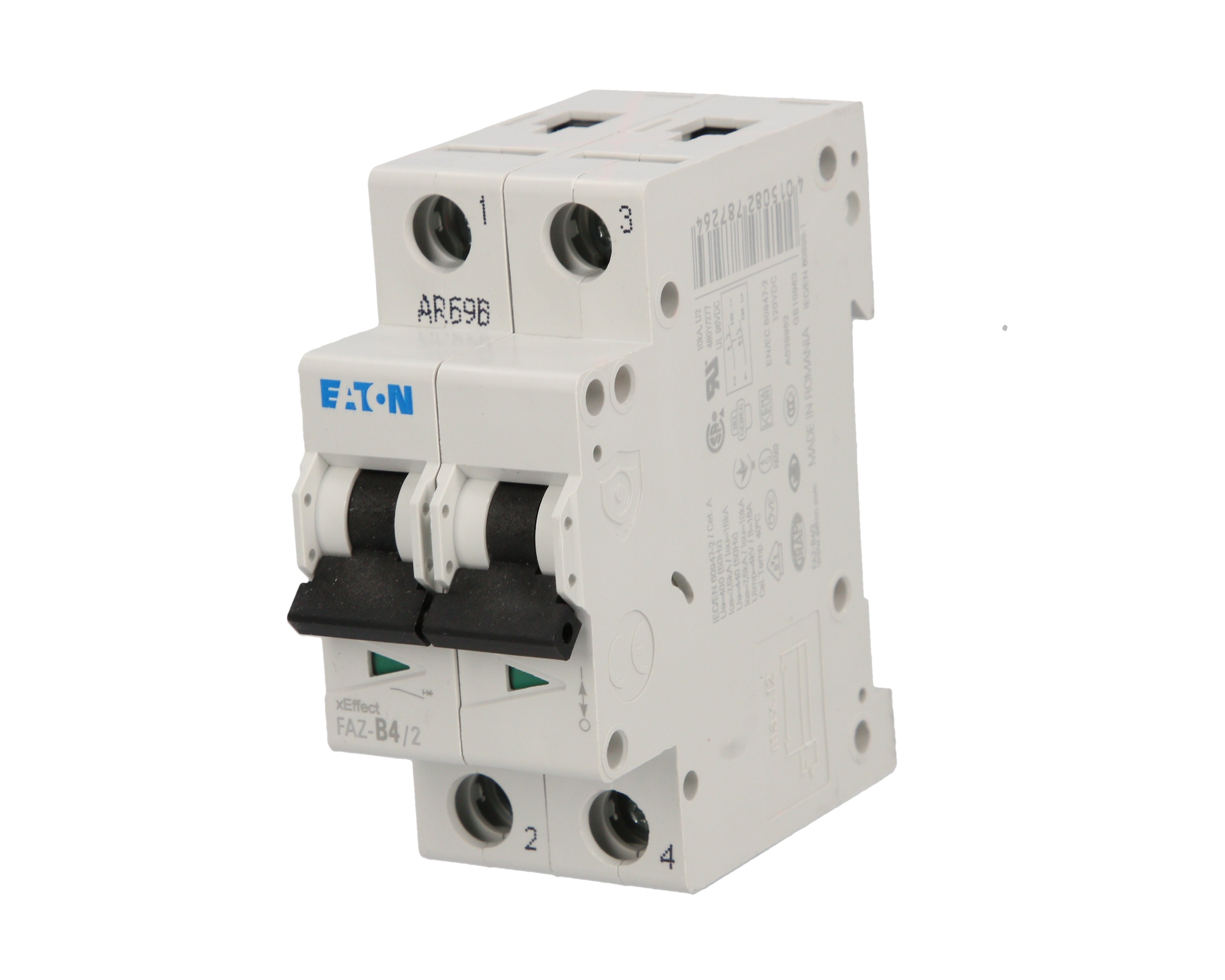 Wyłącznik nadprądowy 2P B 4A 15kA AC FAZ B4/2 278726 – EATON | TIM SA