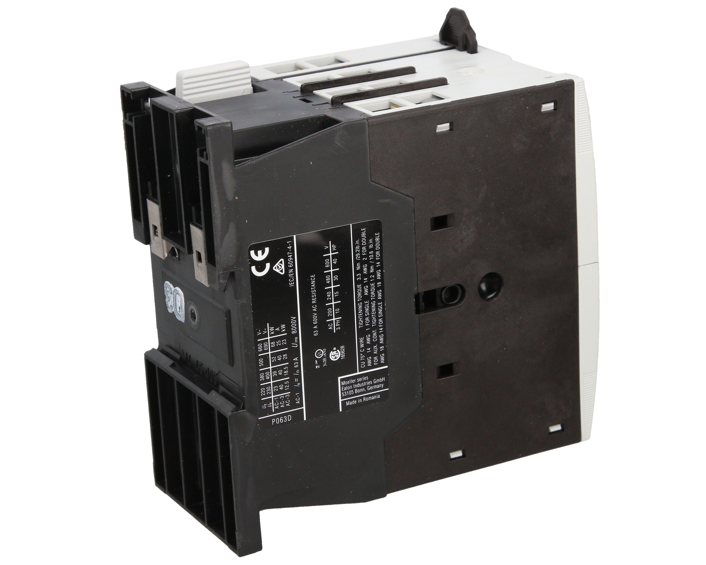 Stycznik mocy 63A AC-1 4P 230VAC 0Z 0R DILMP63(230V50HZ,240V60HZ ...