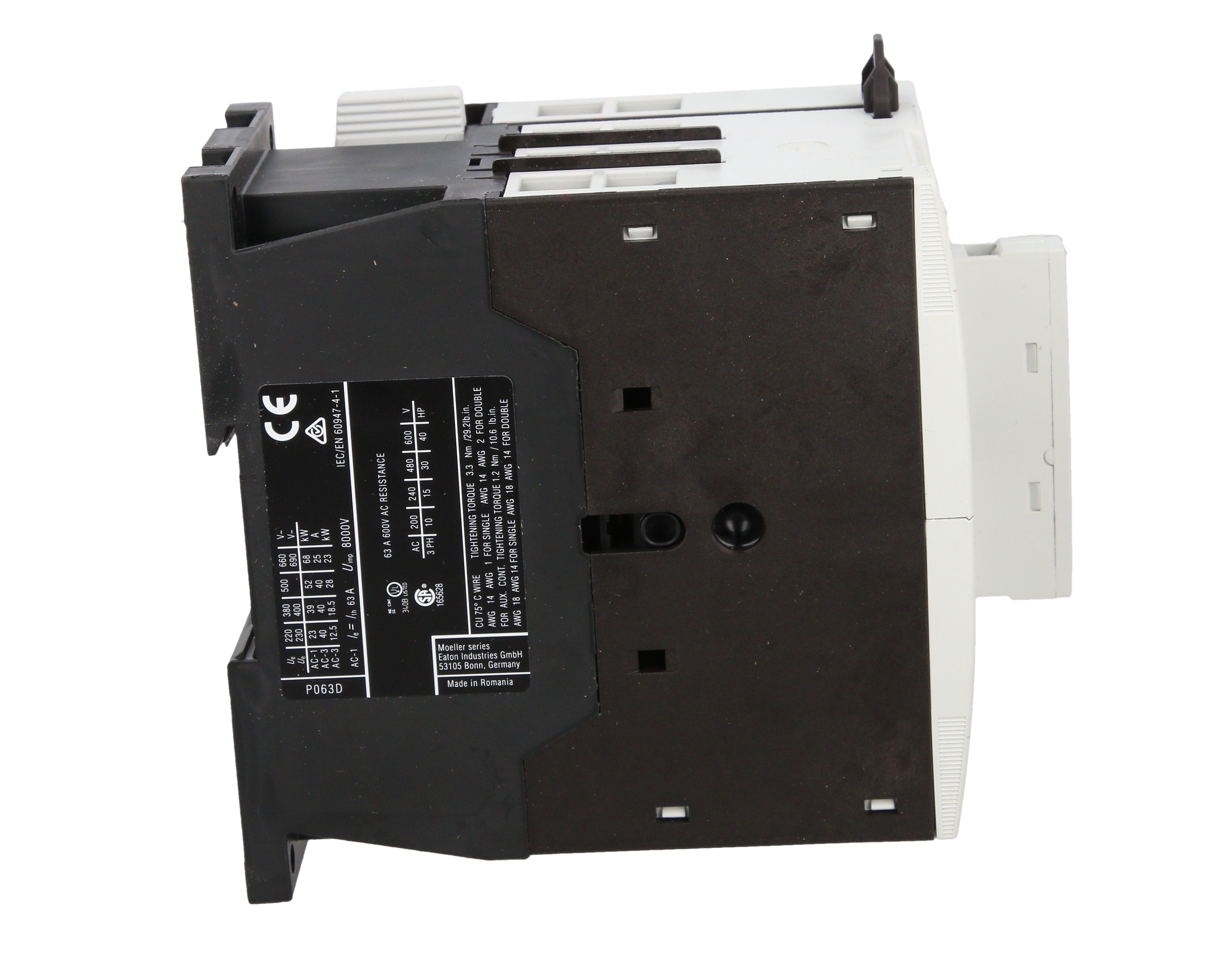 Stycznik mocy 63A AC-1 4P 230VAC 0Z 0R DILMP63(230V50HZ,240V60HZ ...