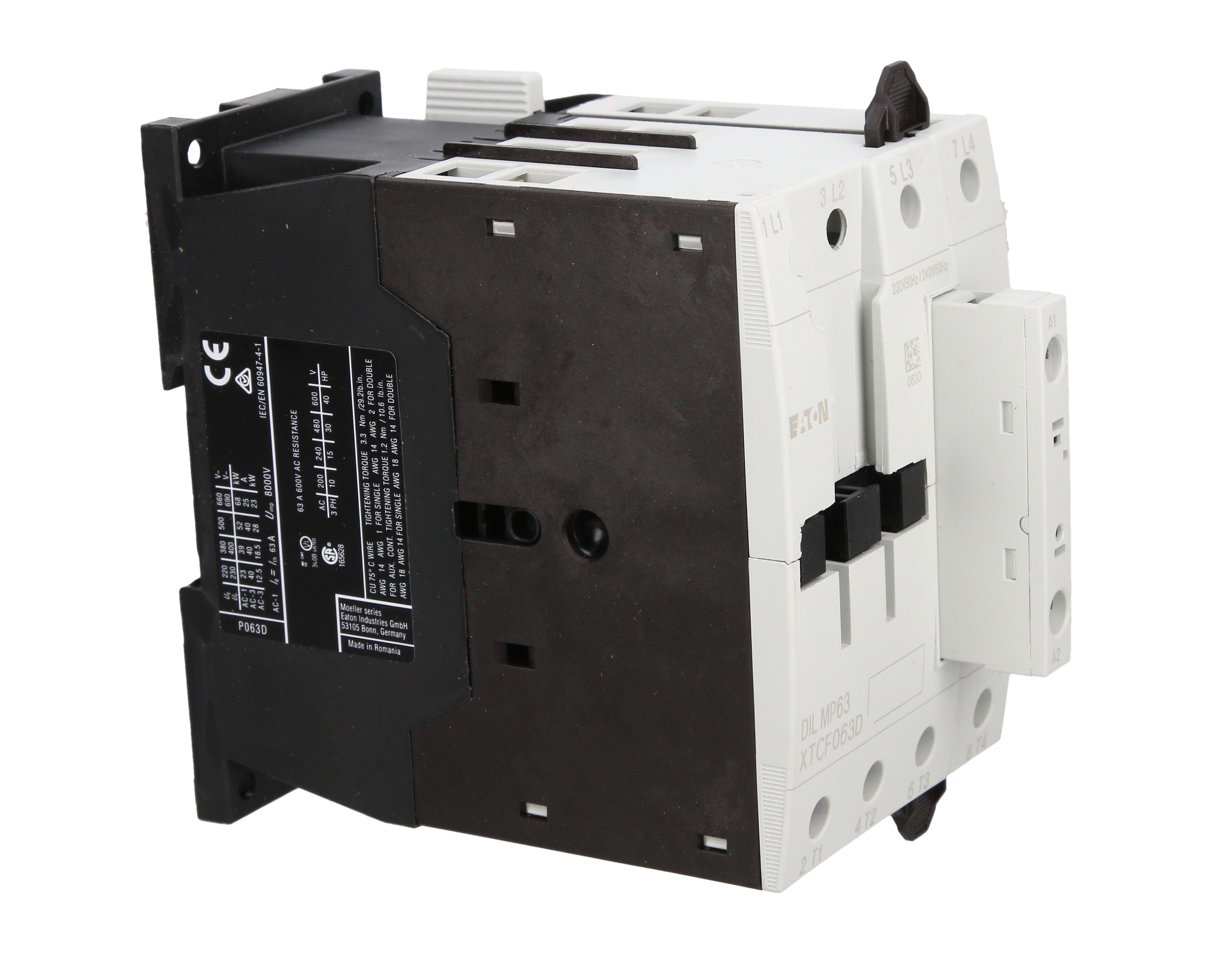 Stycznik mocy 63A AC-1 4P 230VAC 0Z 0R DILMP63(230V50HZ,240V60HZ ...