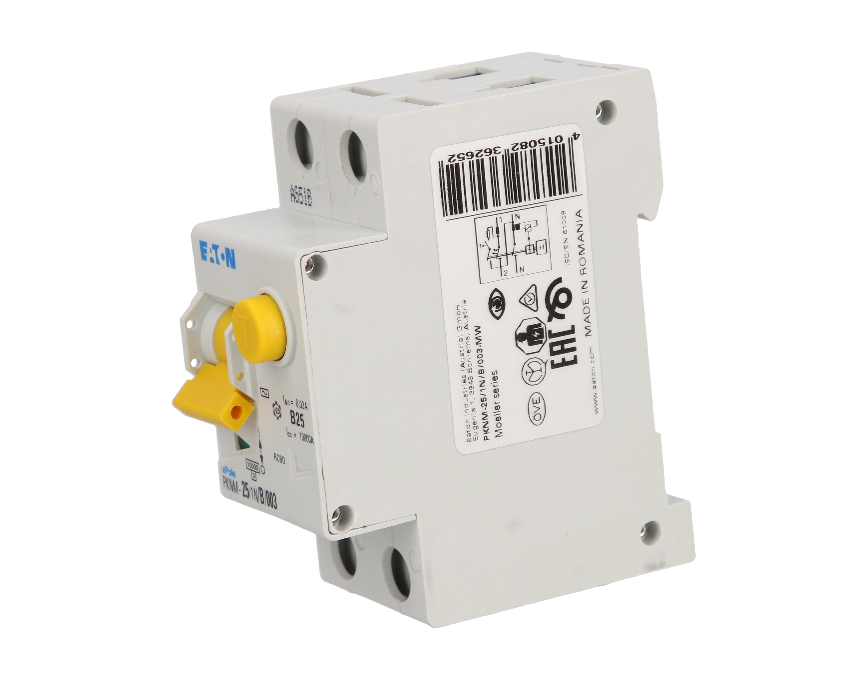 Wyłącznik różnicowo-nadprądowy 2P 25A B 0,03A typ AC PKNM 25/1N/B/0,03 ...
