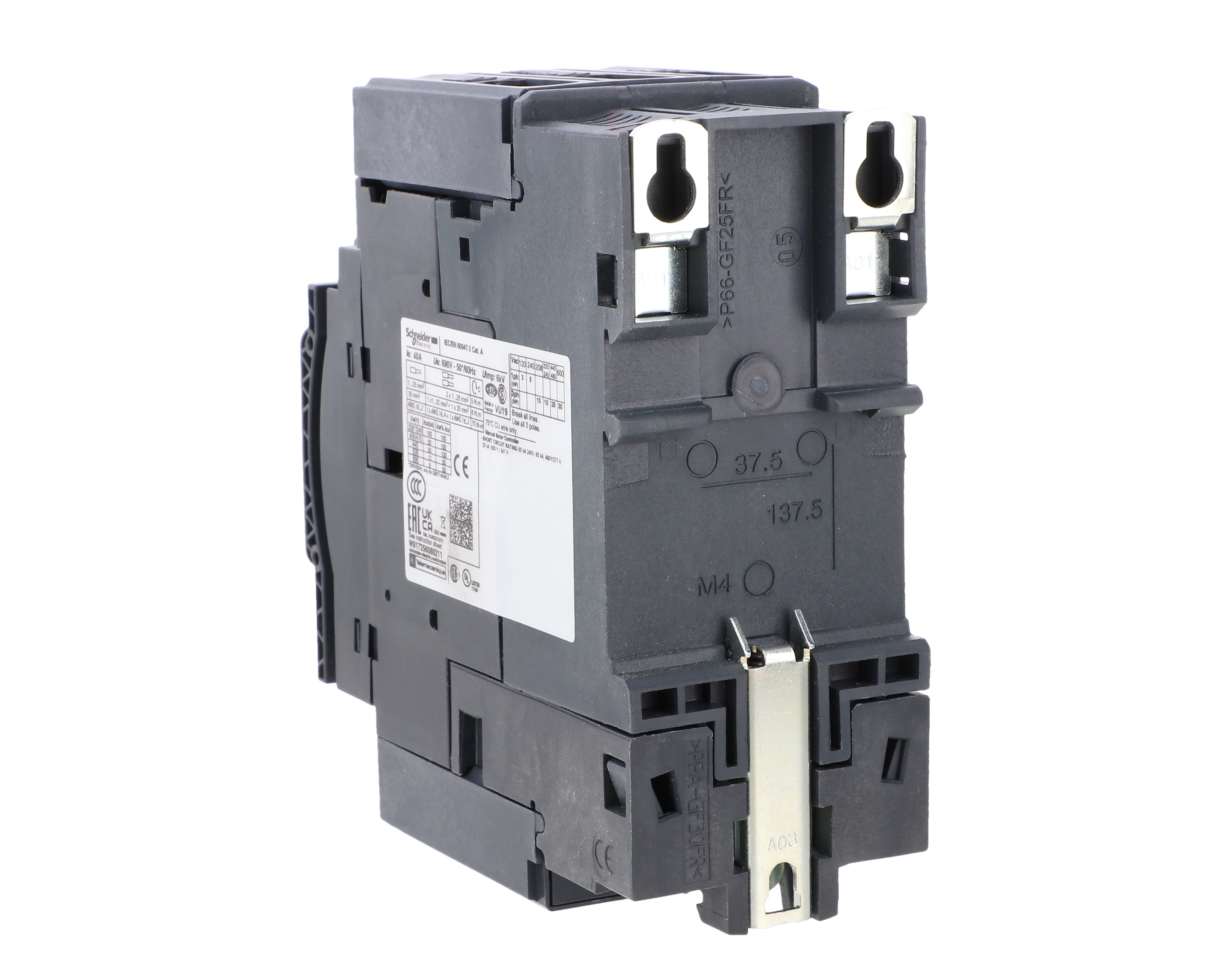 TeSys Deca Wyłącznik silnikowy 3P 18,5kW 20-40A EVK GV3L40 – Schneider ...