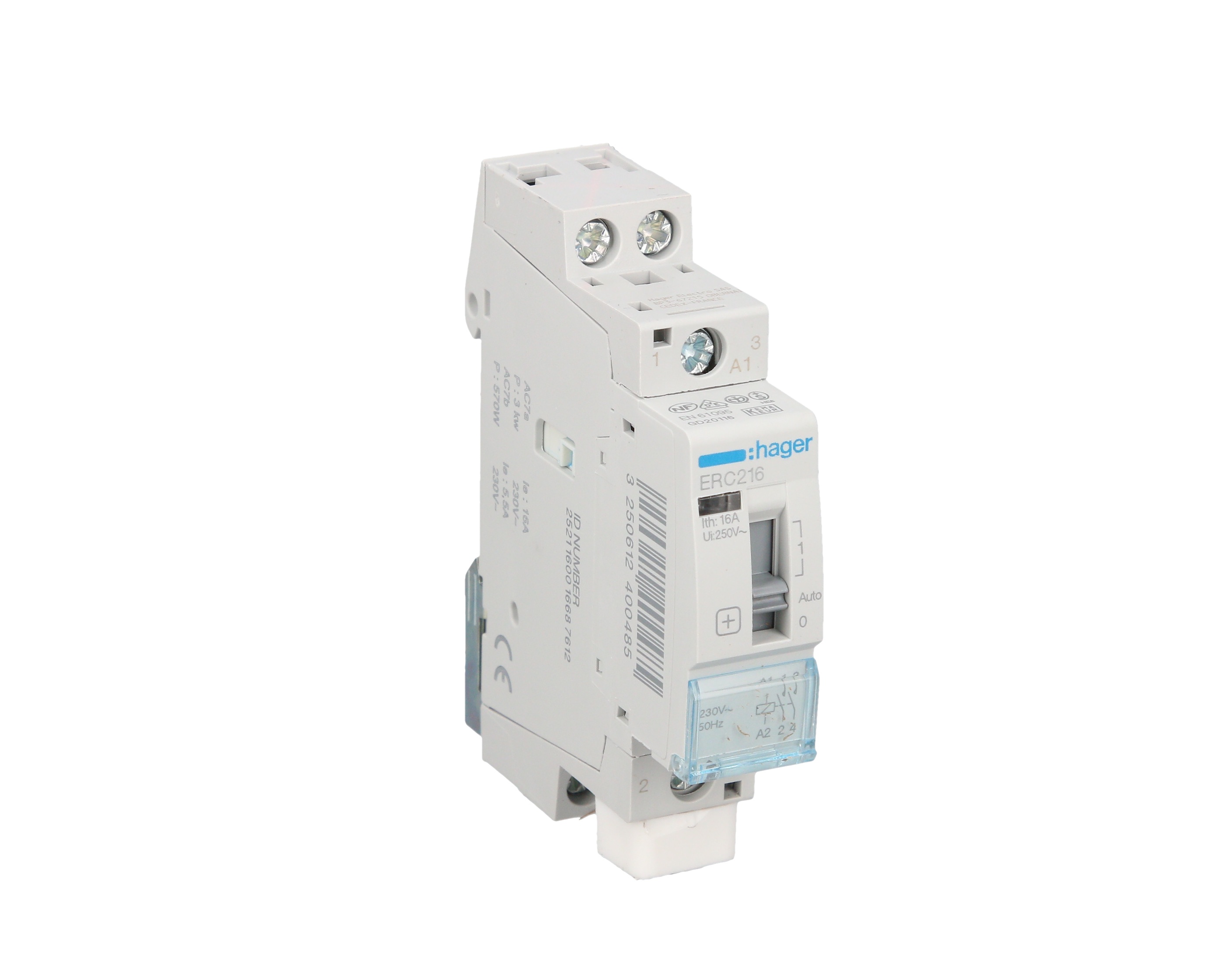 Przekaźnik instalacyjny 16A 2Z 0R 230V AC ERC216 – HAGER POLO | TIM SA