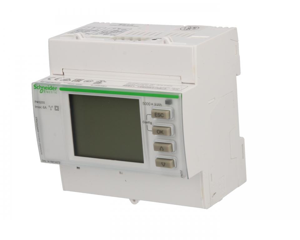 Miernik parametrów sieci z Modbus RS485 2we/2wy cyfrowe na szynę DIN ...