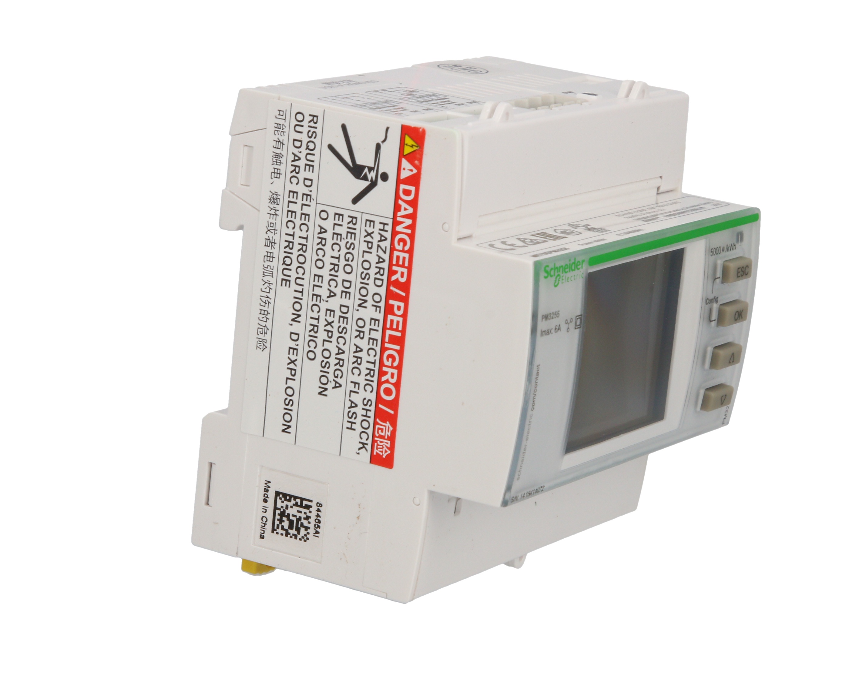 Miernik parametrów sieci z Modbus RS485 2we/2wy cyfrowe na szynę DIN ...