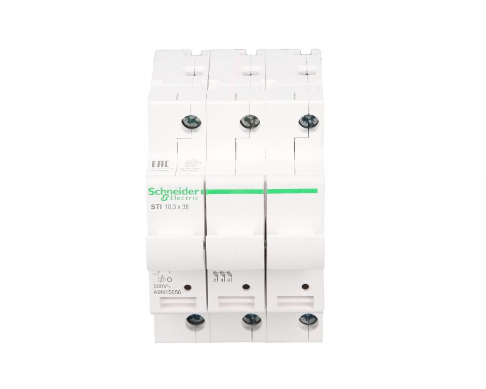 Rozłącznik bezpiecznikowy cylindryczny 3P 10x38mm STI A9N15656 ...