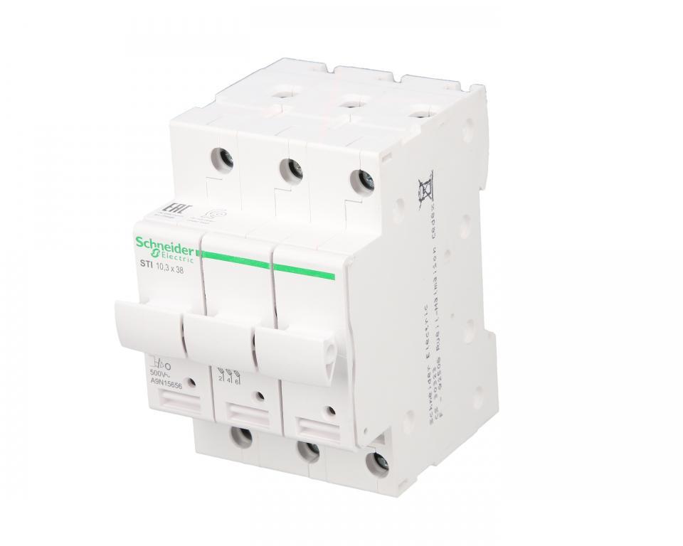 Rozłącznik bezpiecznikowy cylindryczny 3P 10x38mm STI A9N15656 – Schneider | TIM SA