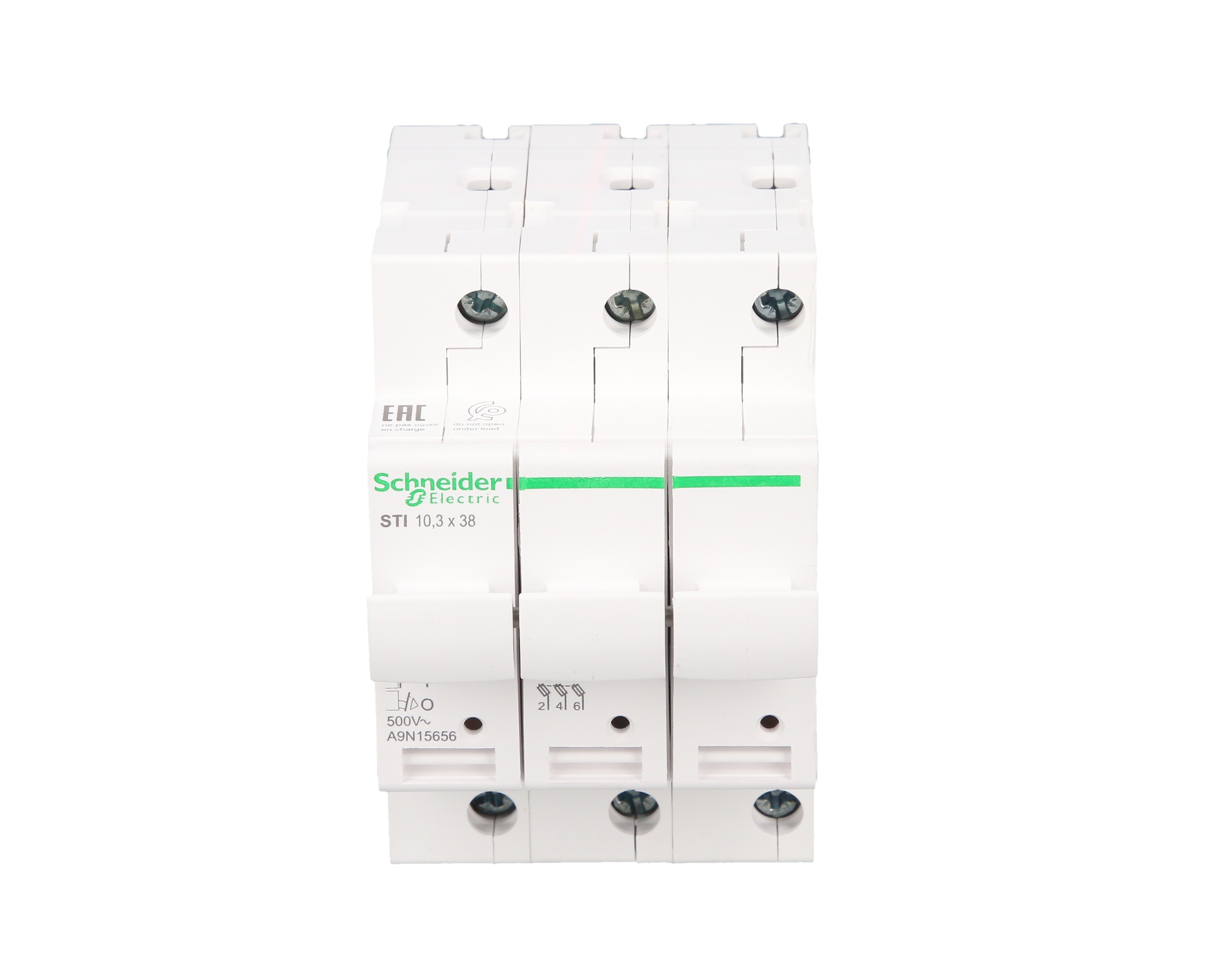 Rozłącznik bezpiecznikowy cylindryczny 3P 10x38mm STI A9N15656 ...