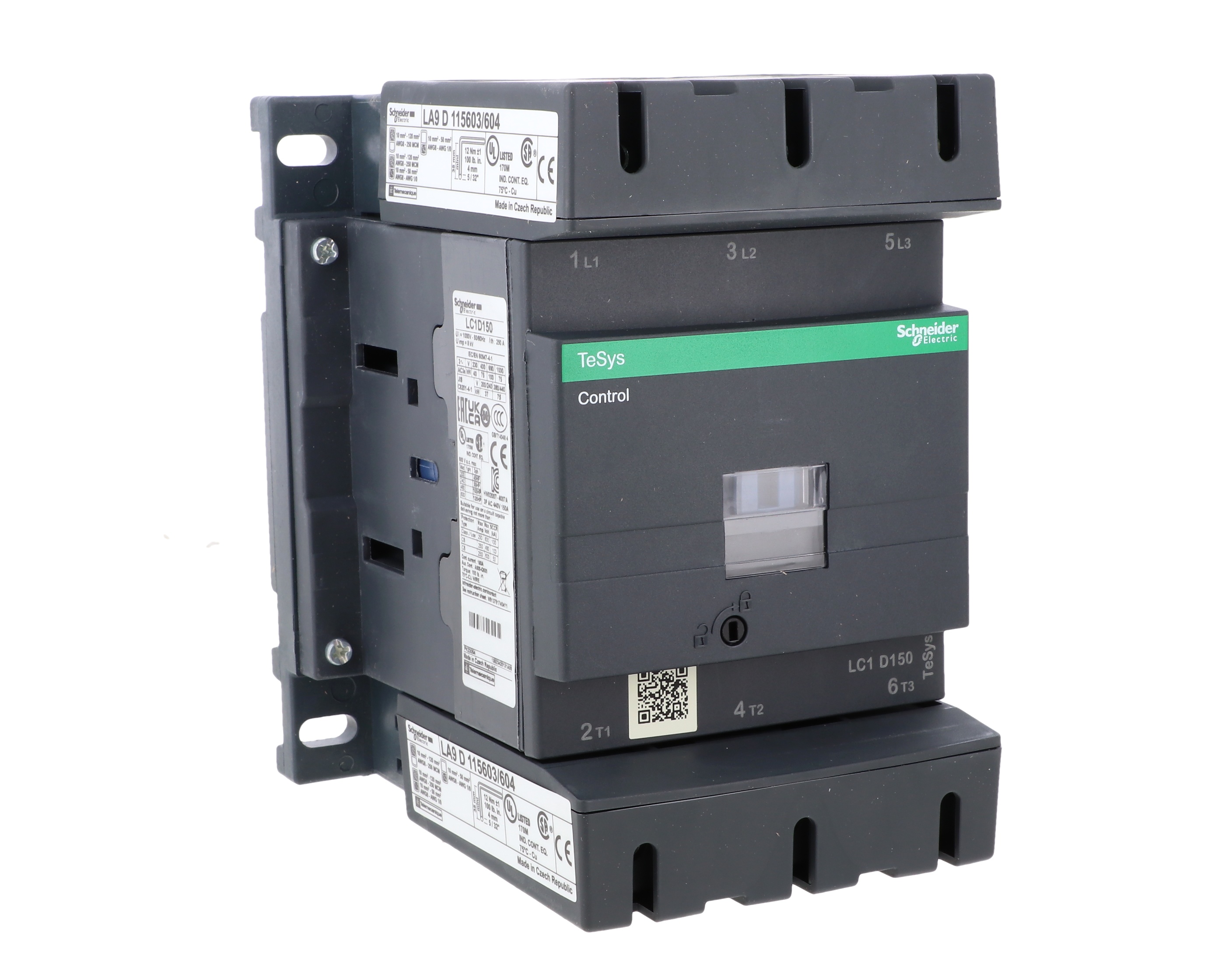 TeSys Deca Stycznik mocy 150A 3P 24V DC 1Z 1R LC1D150BD – Schneider ...