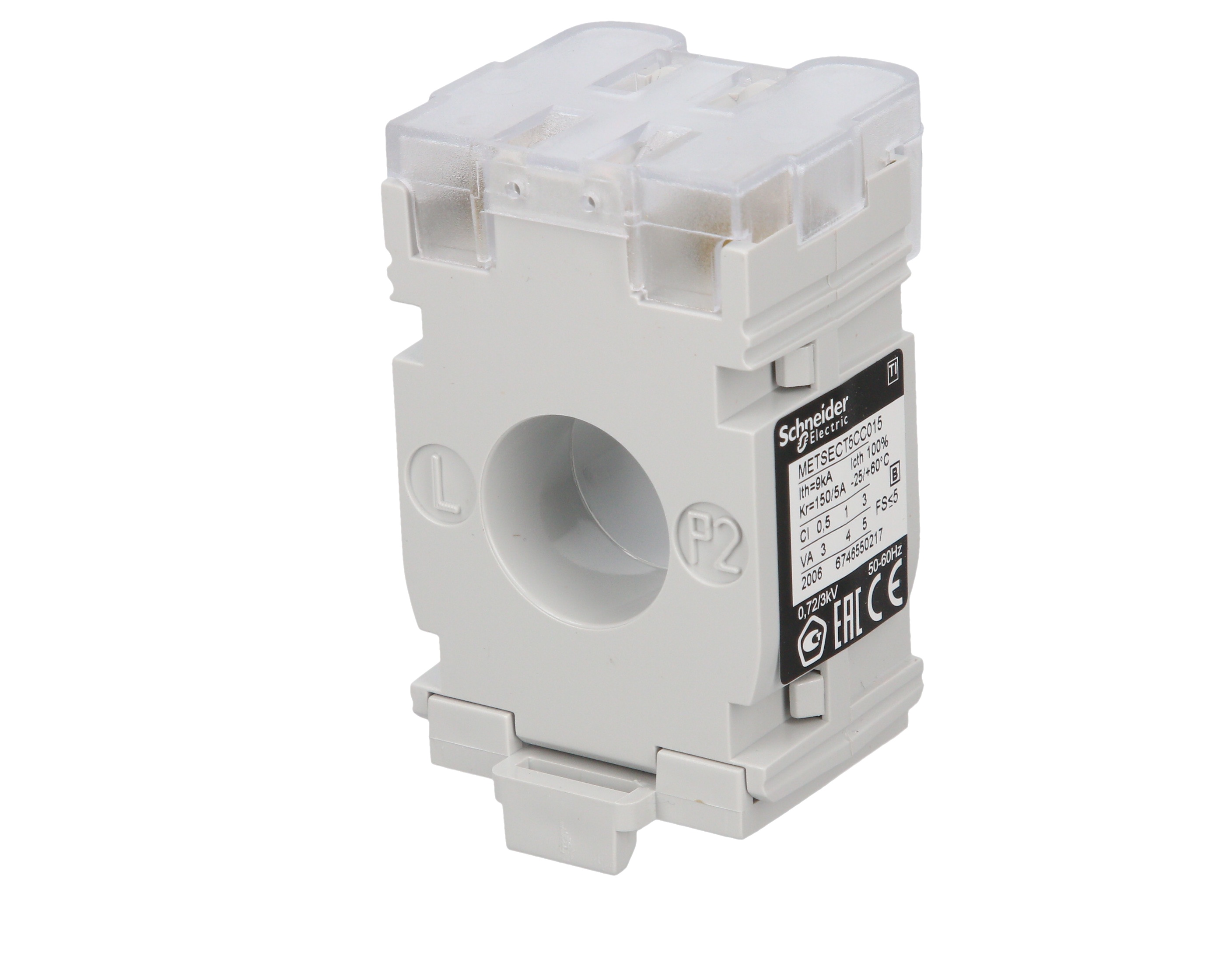 Przekładnik prądowy 150/5A 3VA kl.0,5 FS5 na kabel fi21 DIN 150/5 ...