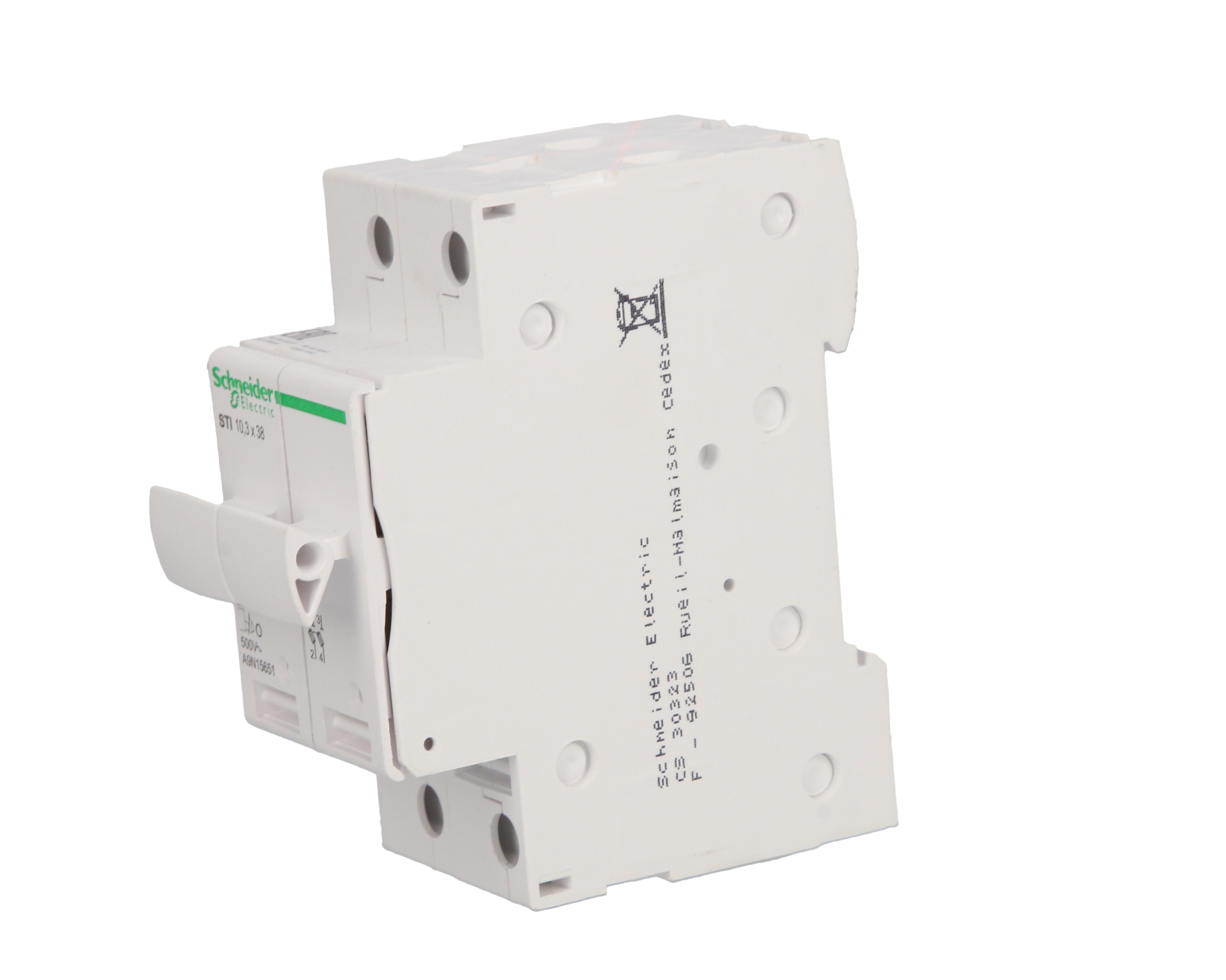 Rozłacznik bezpiecznikowy cylindryczny 2P 10x38mm STI A9N15651 – Schneider | TIM SA