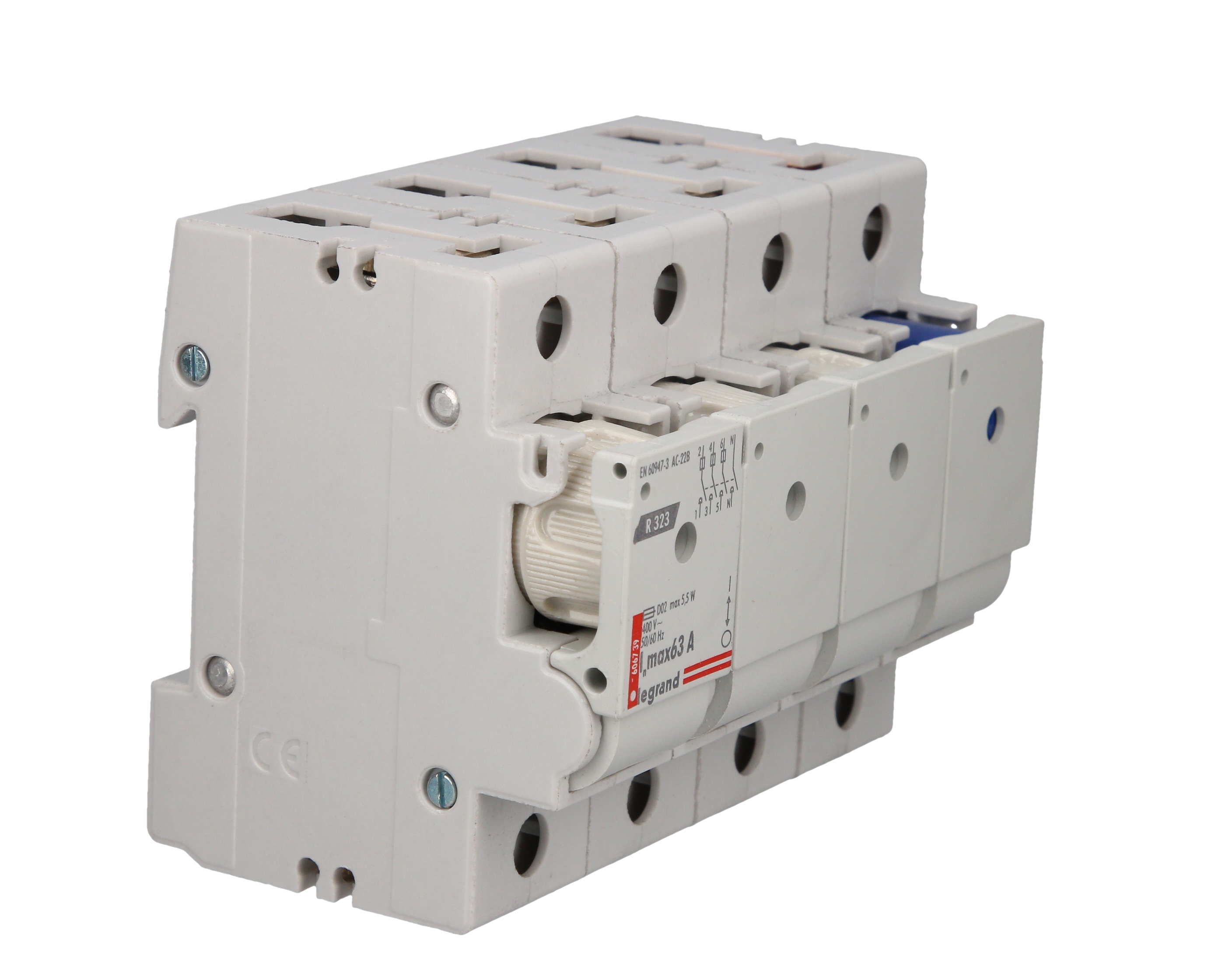 Rozłącznik bezpiecznikowy 3P+N 63A D02 R323 MAKS /bez wkładek/ 606739 ...