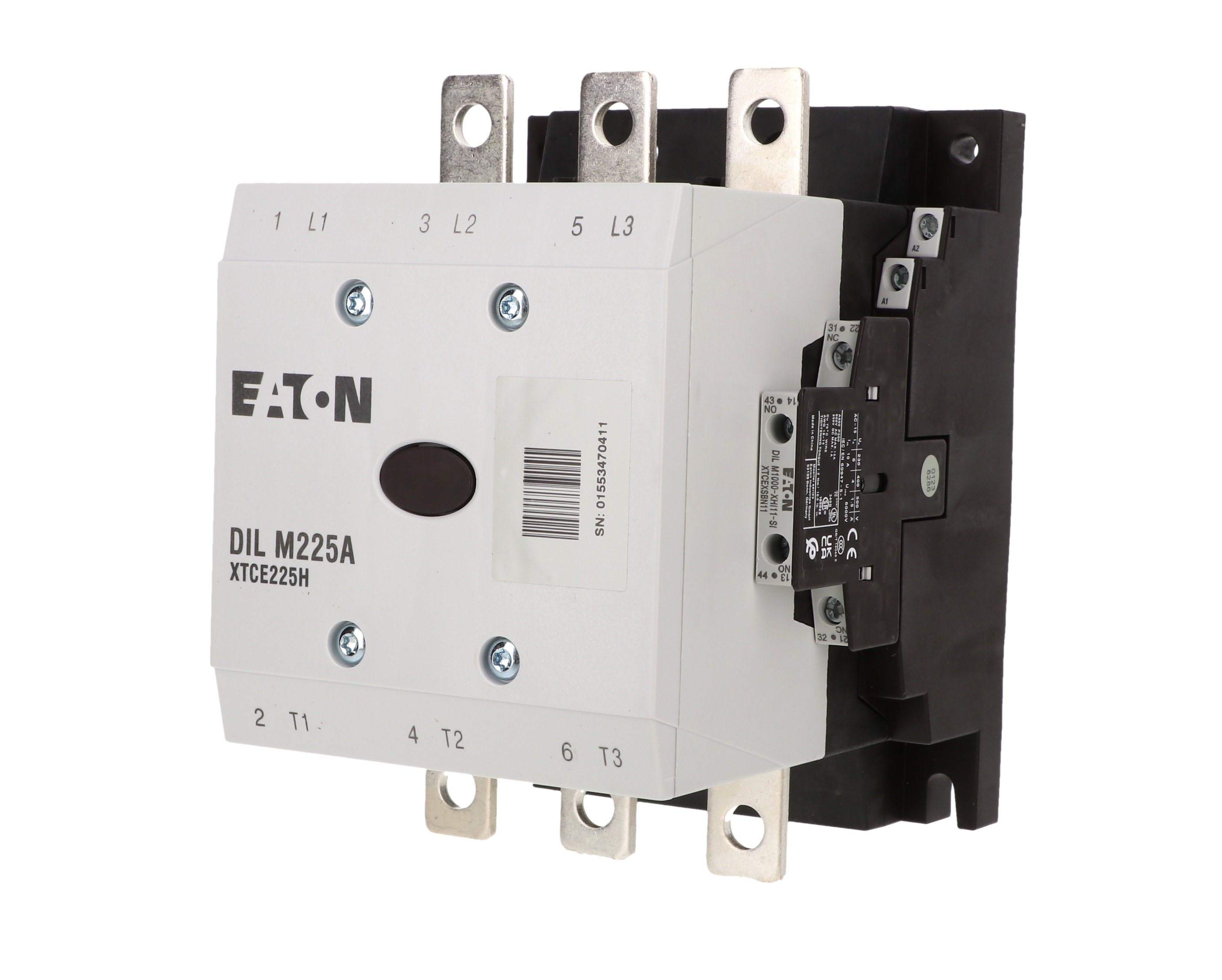 Stycznik mocy 225 A (110kW/400V) AC3 DILM225A/22(RAC120) 139546 – EATON ...