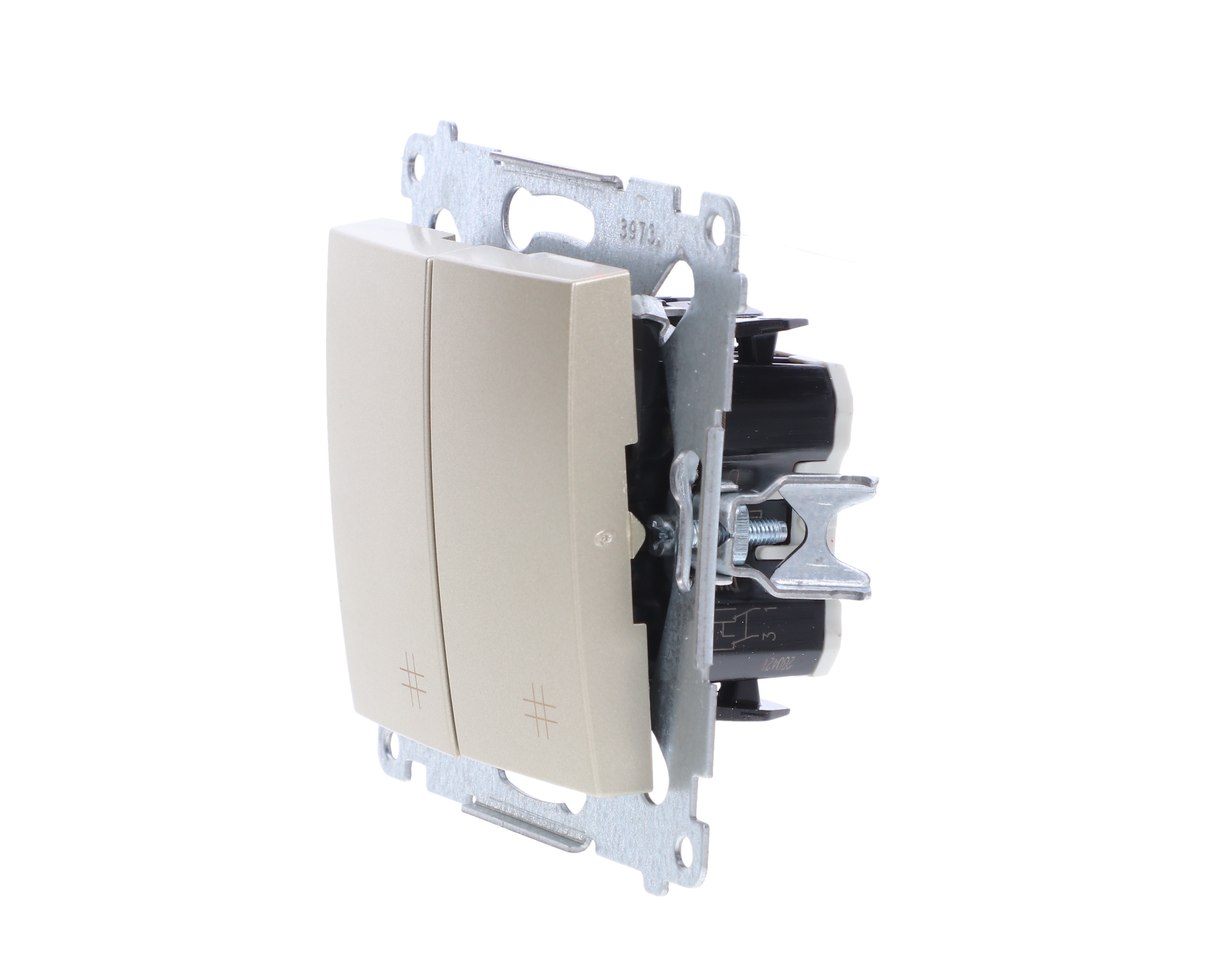 Simon 54 Łącznik krzyżowy podwójny 2 klawisze (moduł), szybkozłącza ...