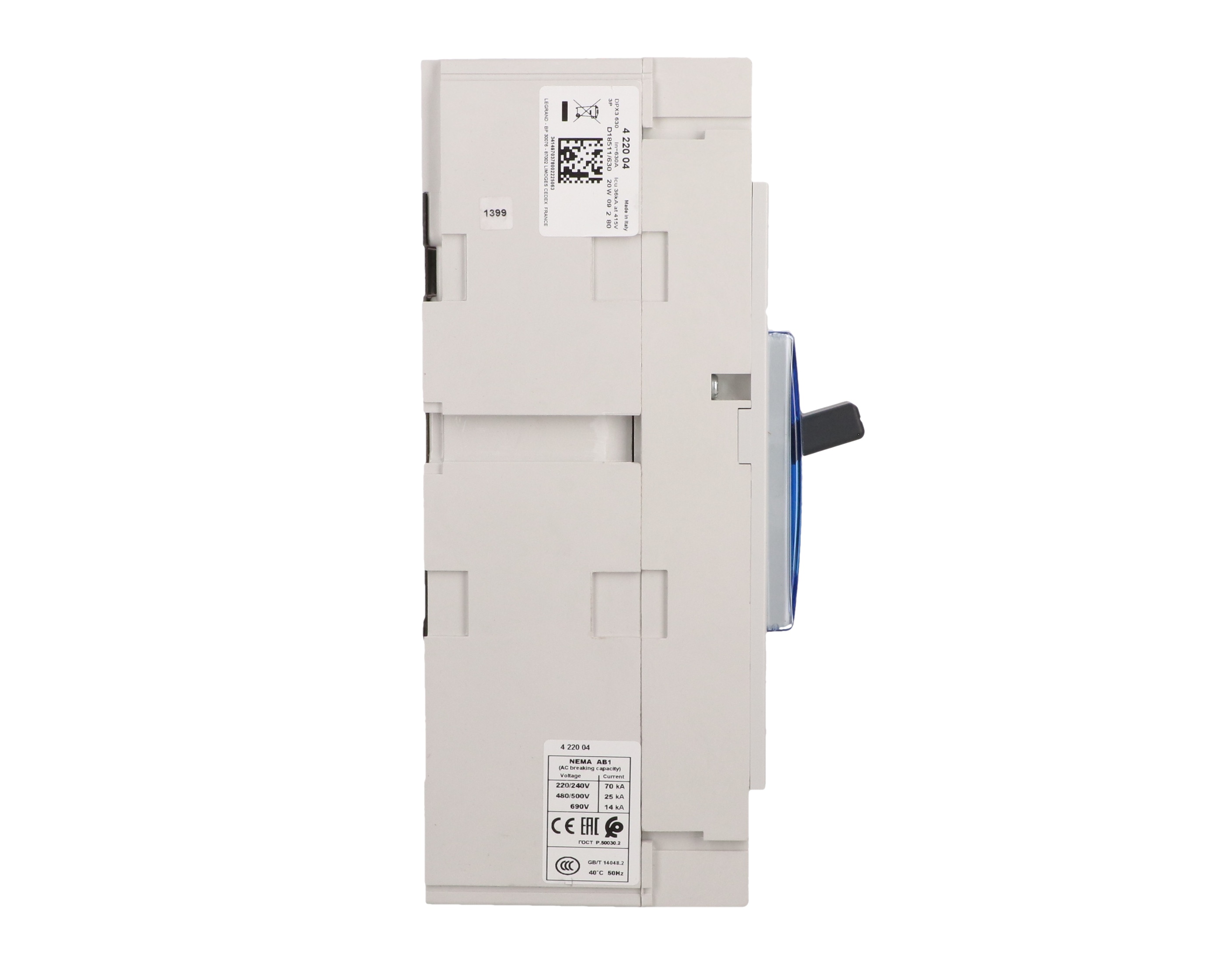 Wyłącznik mocy 3P 630A 36kA DPX3 630 TM 3P 630A 36kA 422004 – LEGRAND ...
