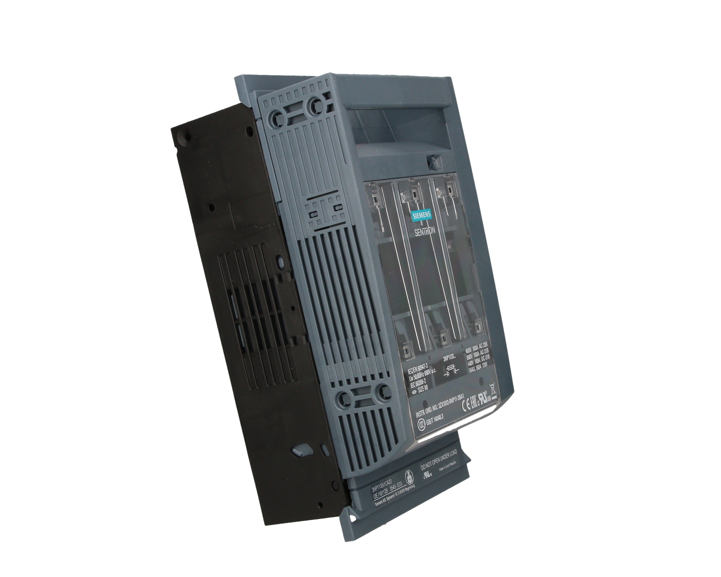 Rozłącznik bezpiecznikowy 3P 160A NH00 montaż na płycie zaciski ramowe ...