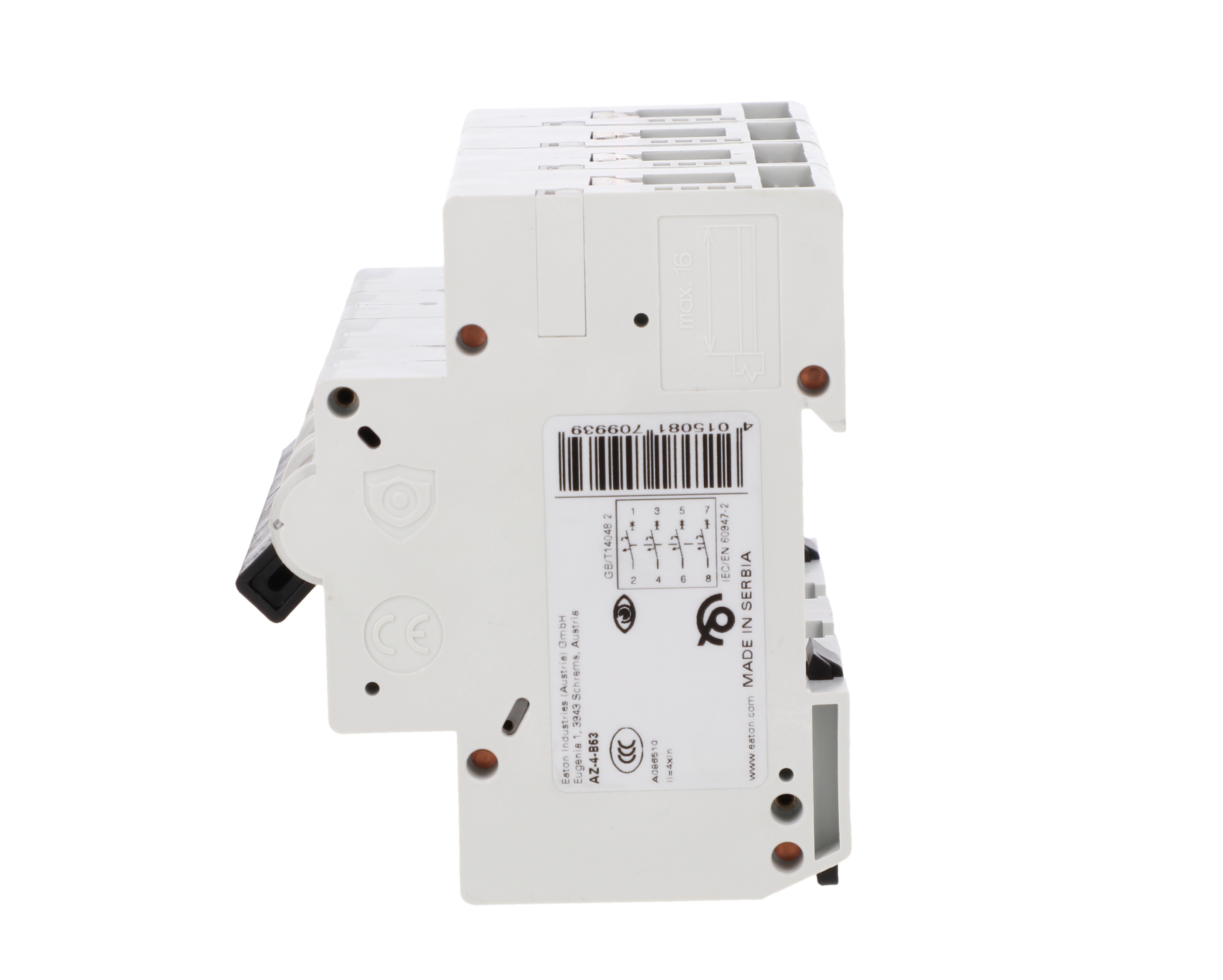 Wyłącznik nadprądowy 4P B 63A 25kA AC AZ-4-B63 174537 – EATON | TIM SA