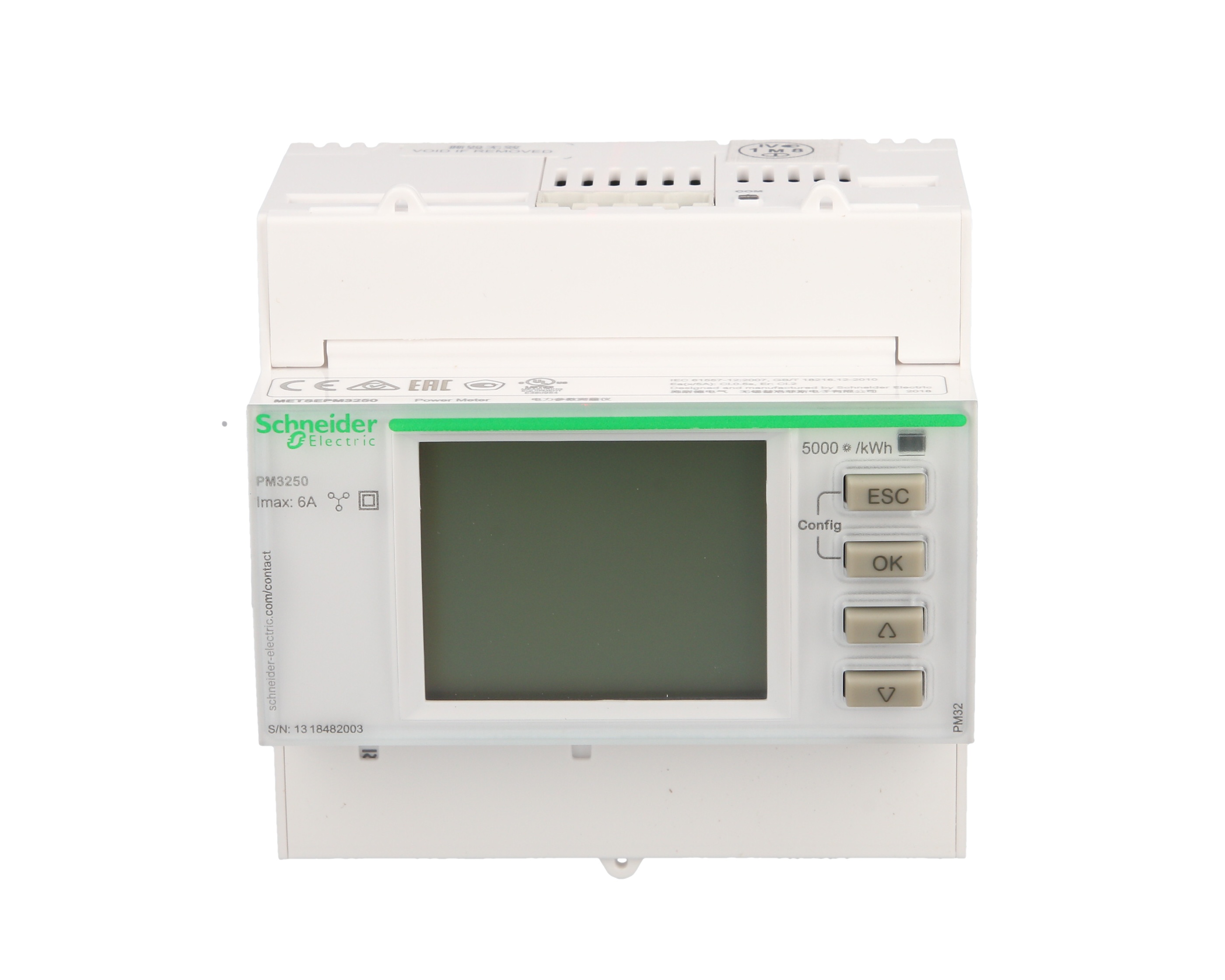 Miernik cyfrowy wielofunkcyjny (U, I, P, Q, f, PF) 5/1A przekładnik 100 ...