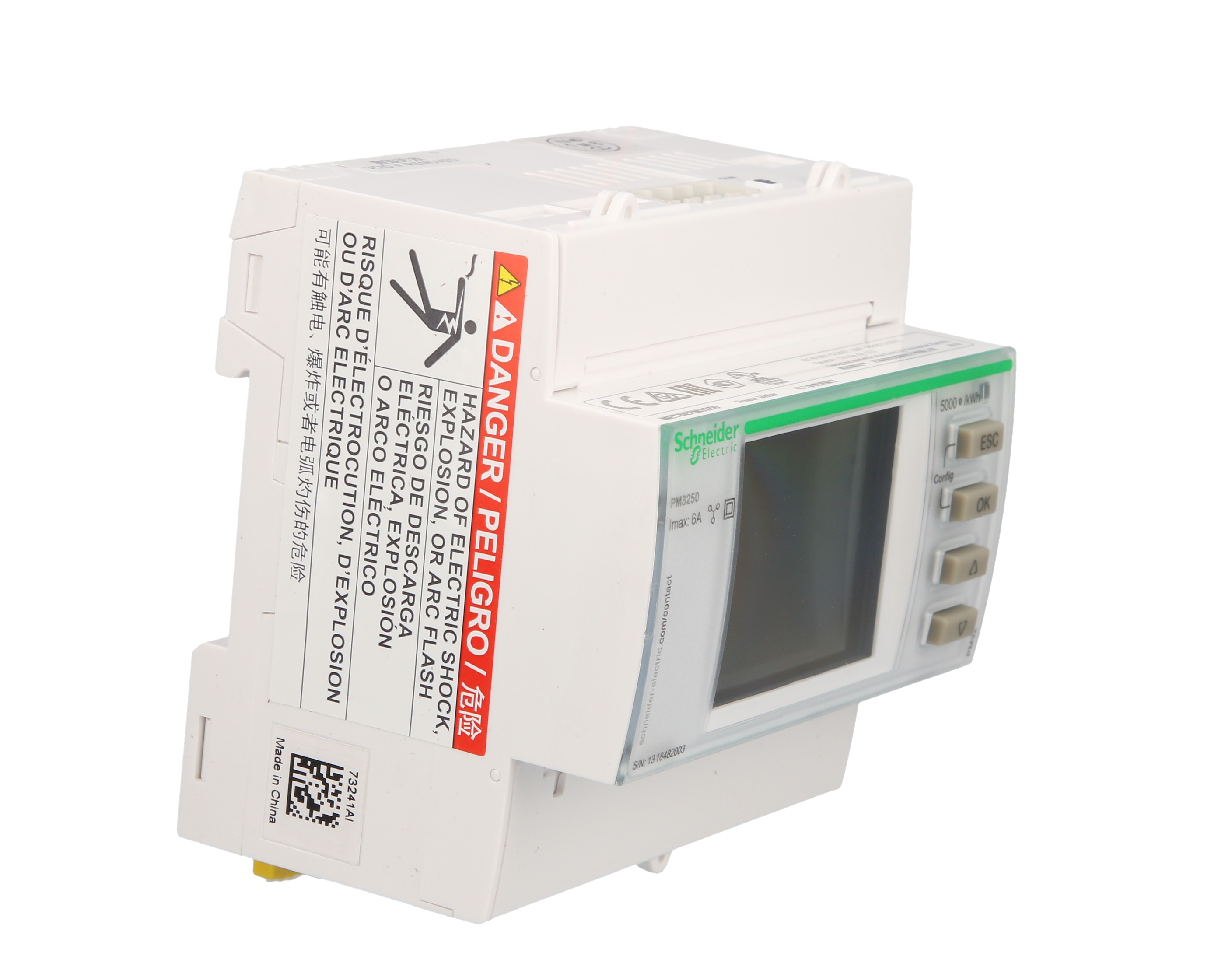 Miernik cyfrowy wielofunkcyjny (U, I, P, Q, f, PF) 5/1A przekładnik 100 ...