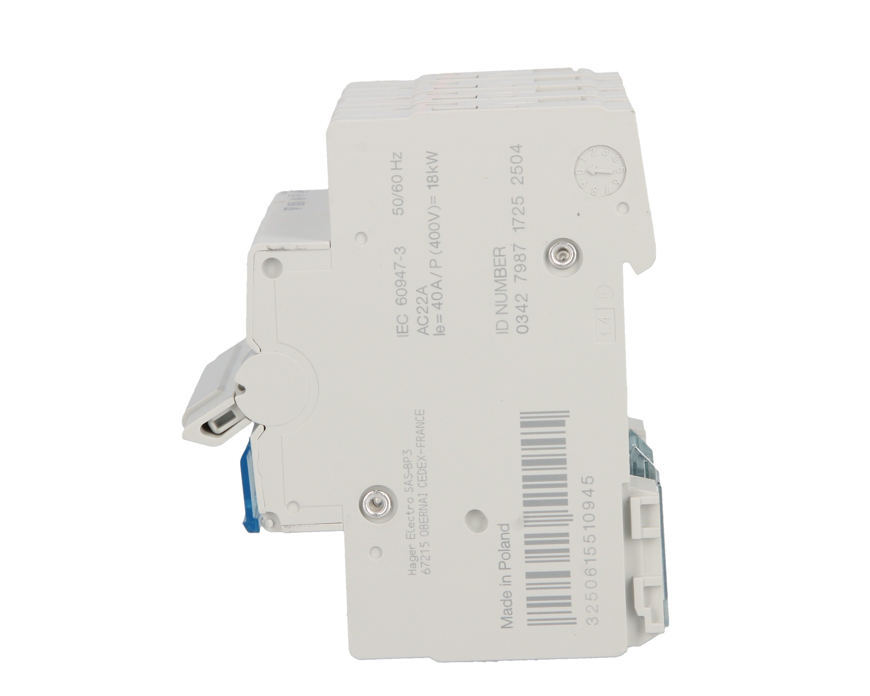 Przełącznik modułowy I-0-II 4P 40A SFT440 – HAGER POLO | TIM SA