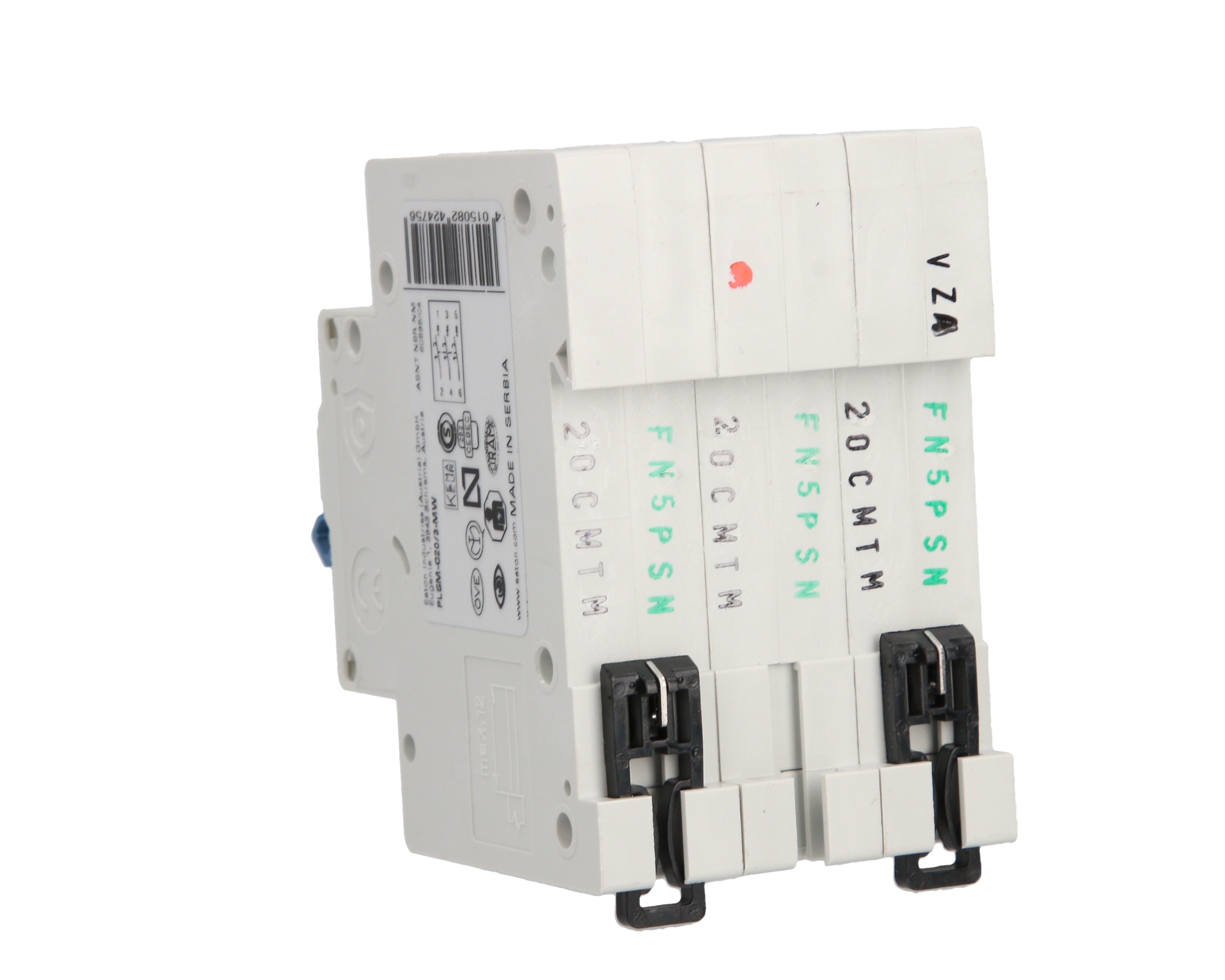 Wyłącznik nadprądowy 3P C 20A 10kA AC PLSM-C20/3-MW 242475 – EATON | TIM SA