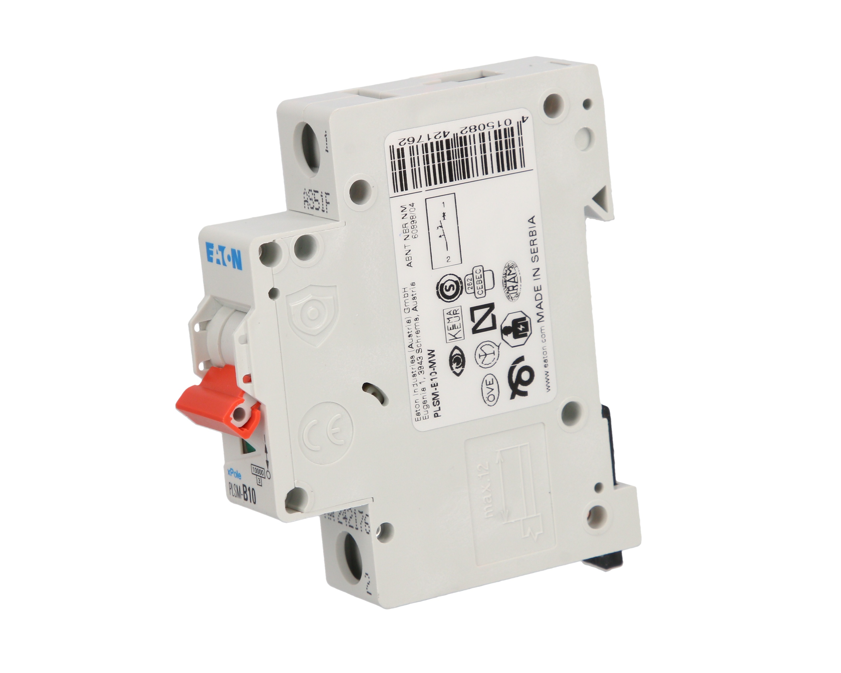 Wyłącznik nadprądowy 1P B 10A 10kA AC PLSM-B10-MW 242176 – EATON | TIM SA