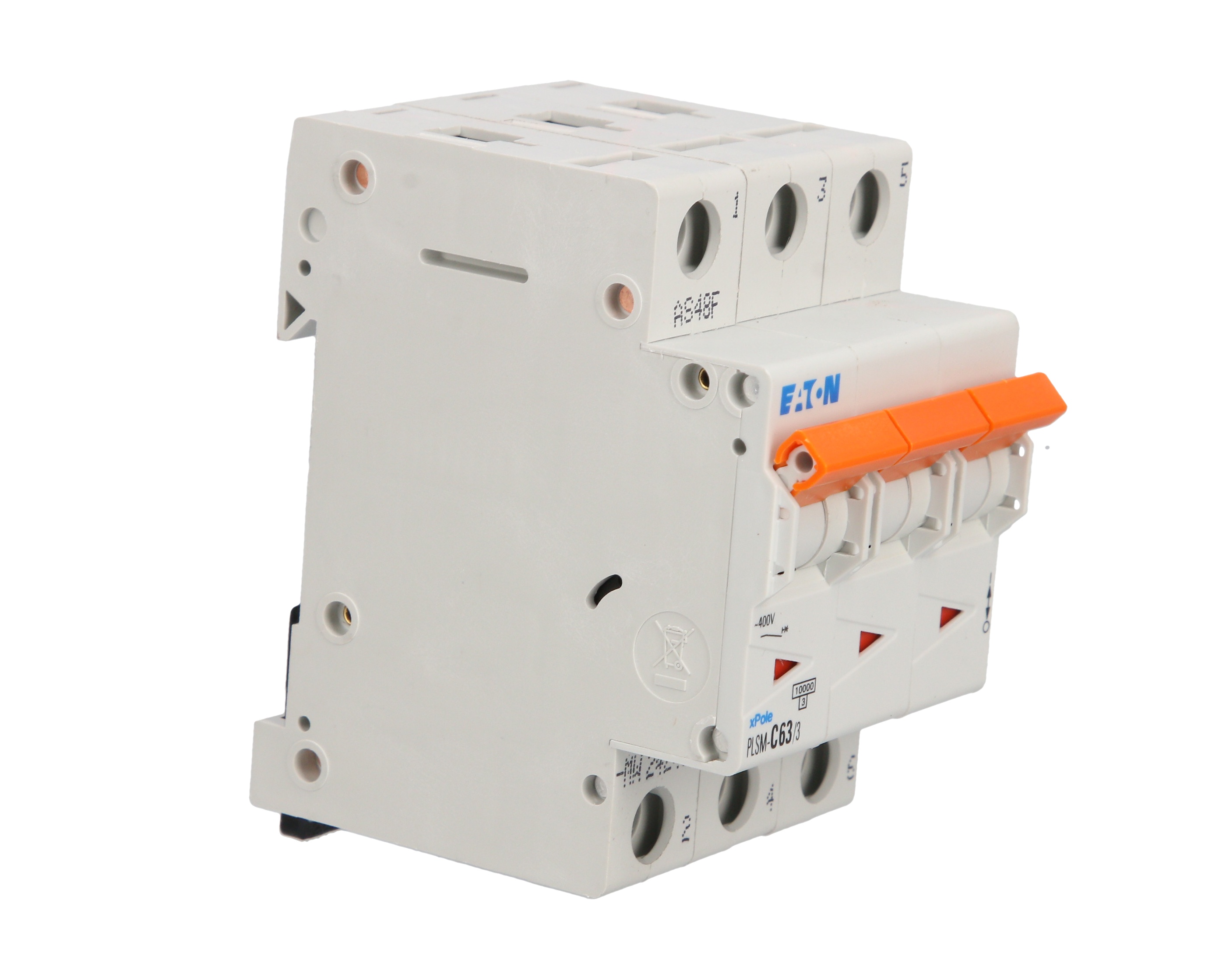 Wyłącznik nadprądowy 3P C 63A 10kA AC PLSM-C63/3-MW 242480 – EATON | TIM SA