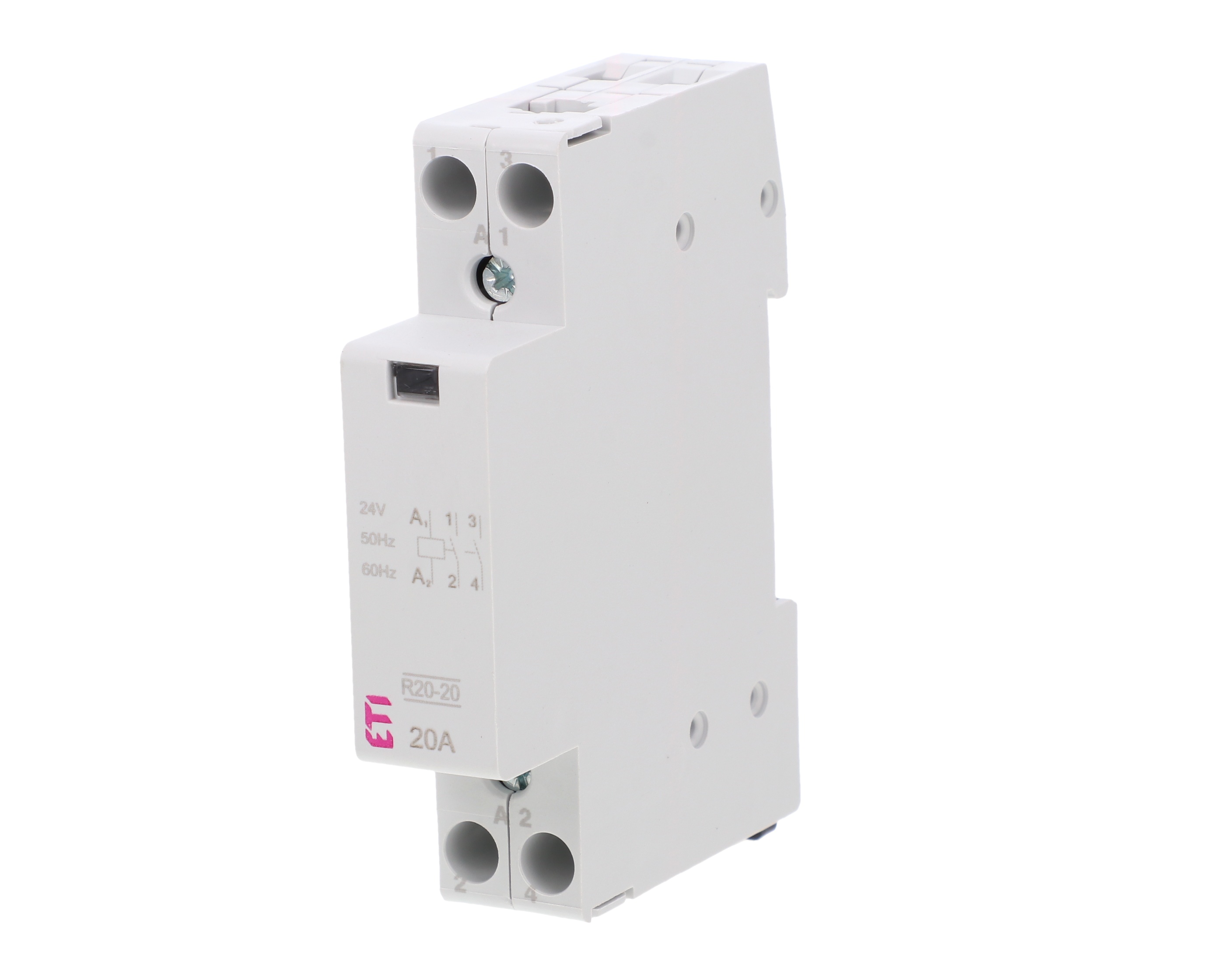 Stycznik modułowy 20A 24V AC 2Z 0R R 20-20 24V 002461211 – ETI-POLAM ...
